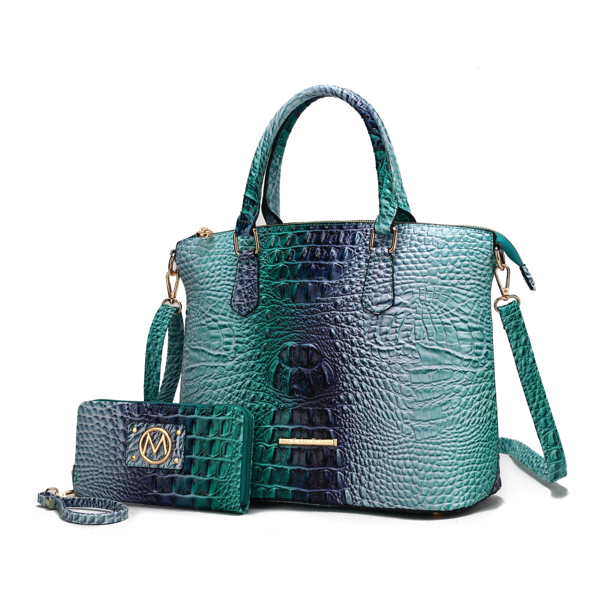 MKF Collection Frankie Women's Tote Bag with Wallet, Gradient Crocodile ...