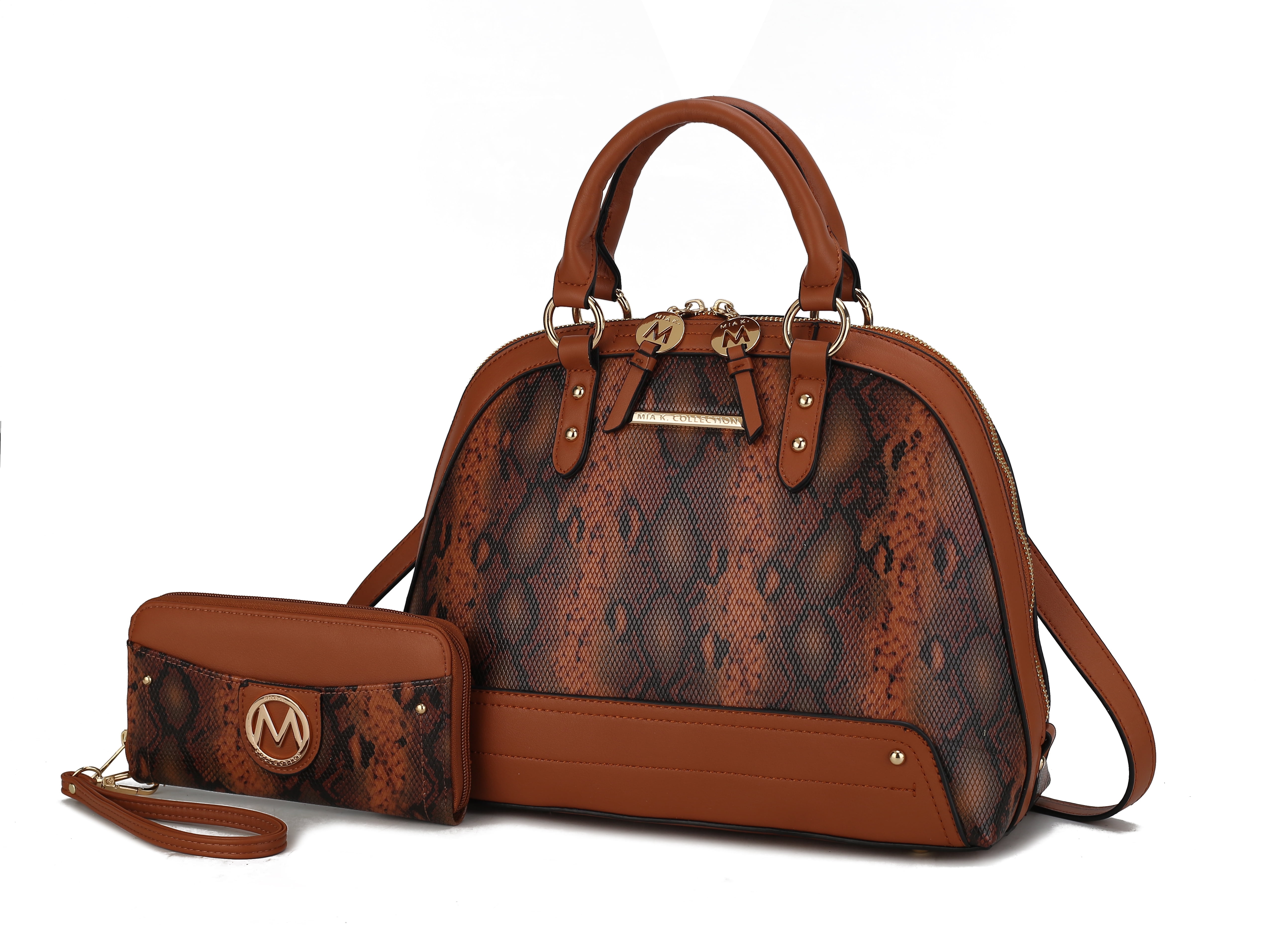 MKF Collection Frida Women's Satchel Bag with Wristlet Wallet, Vegan ...