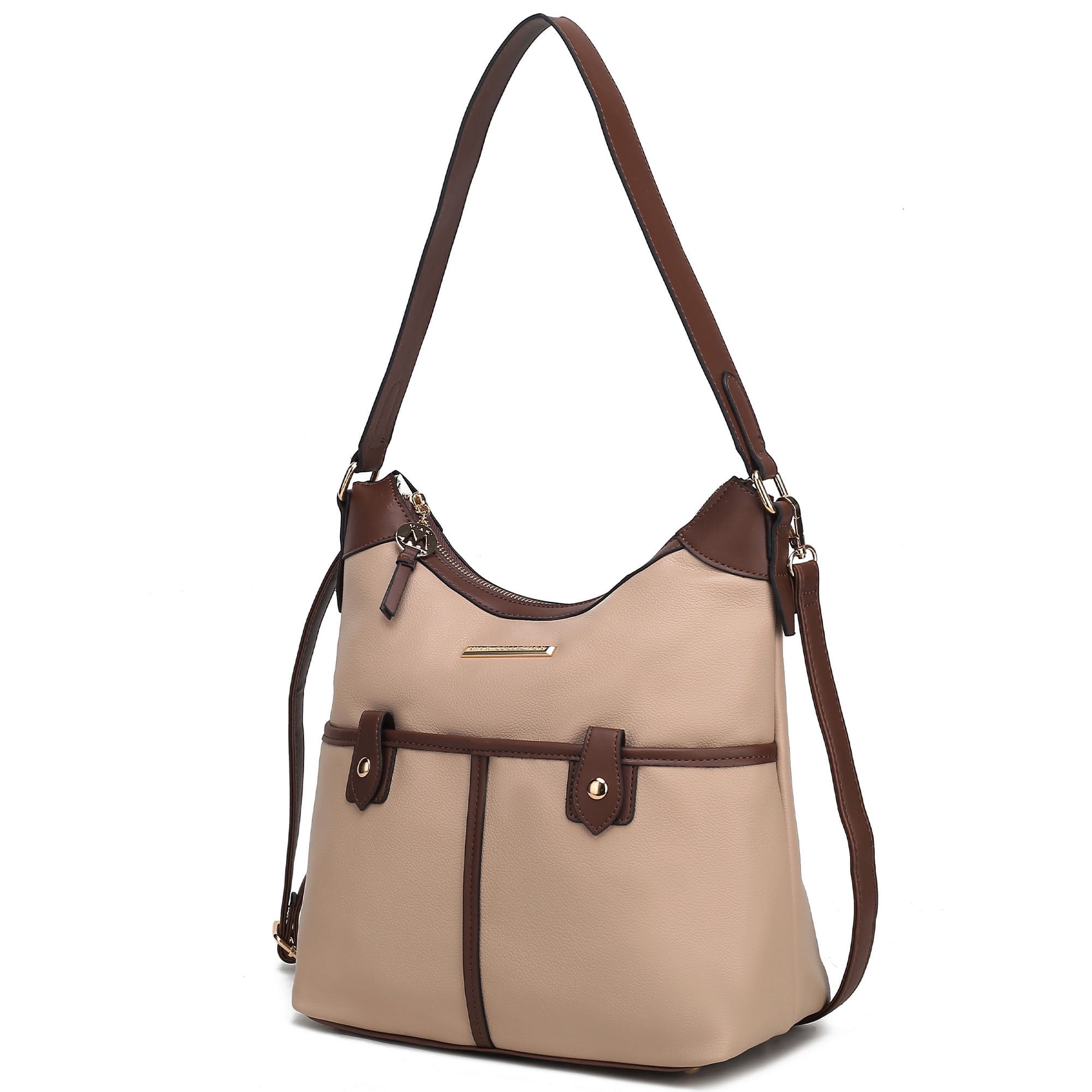 MKF Collection Harper Vegan Color Block Leather Women Shoulder Bag by ...