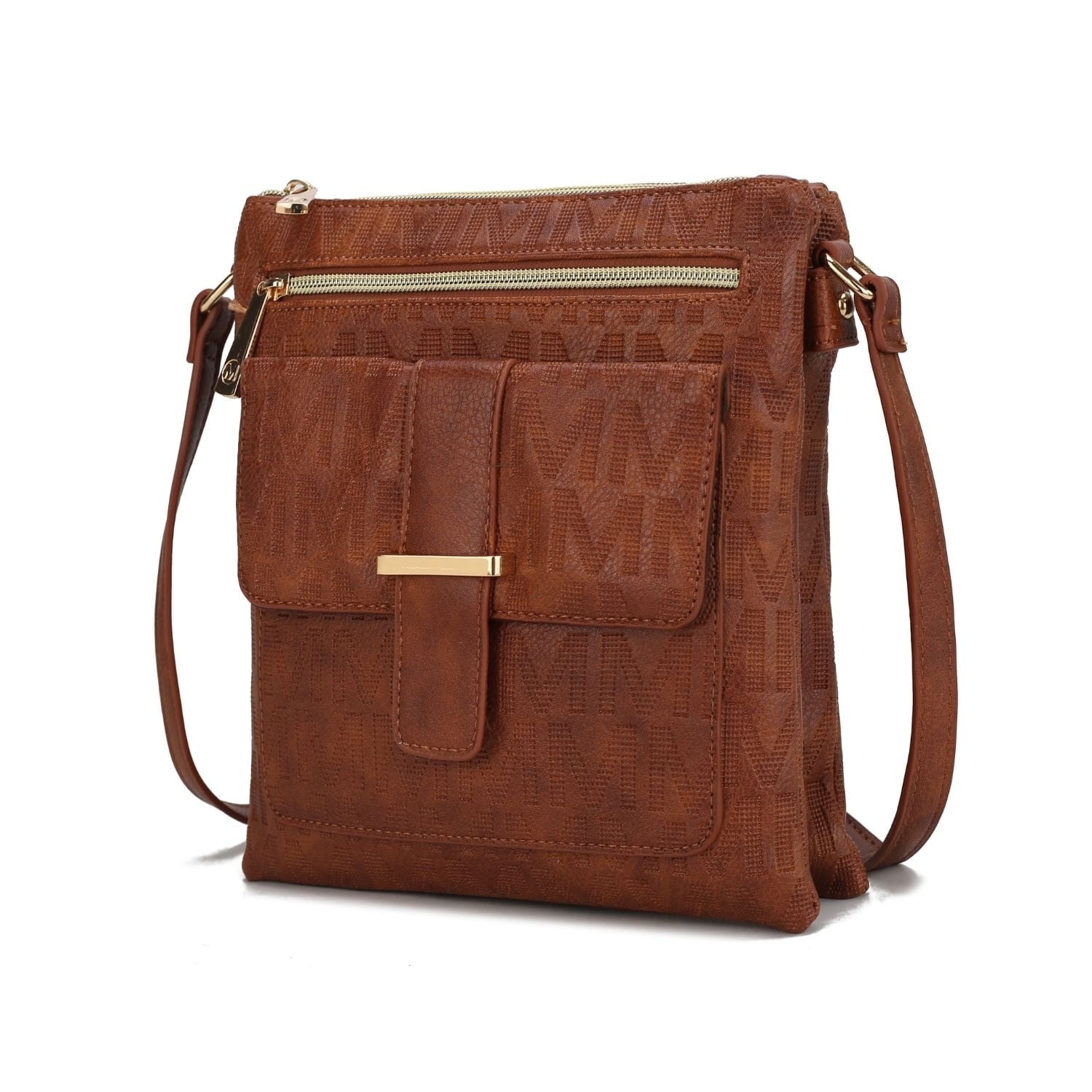 MKF Collection Janni Women's Crossbody Bag Signature Vegan Leather ...