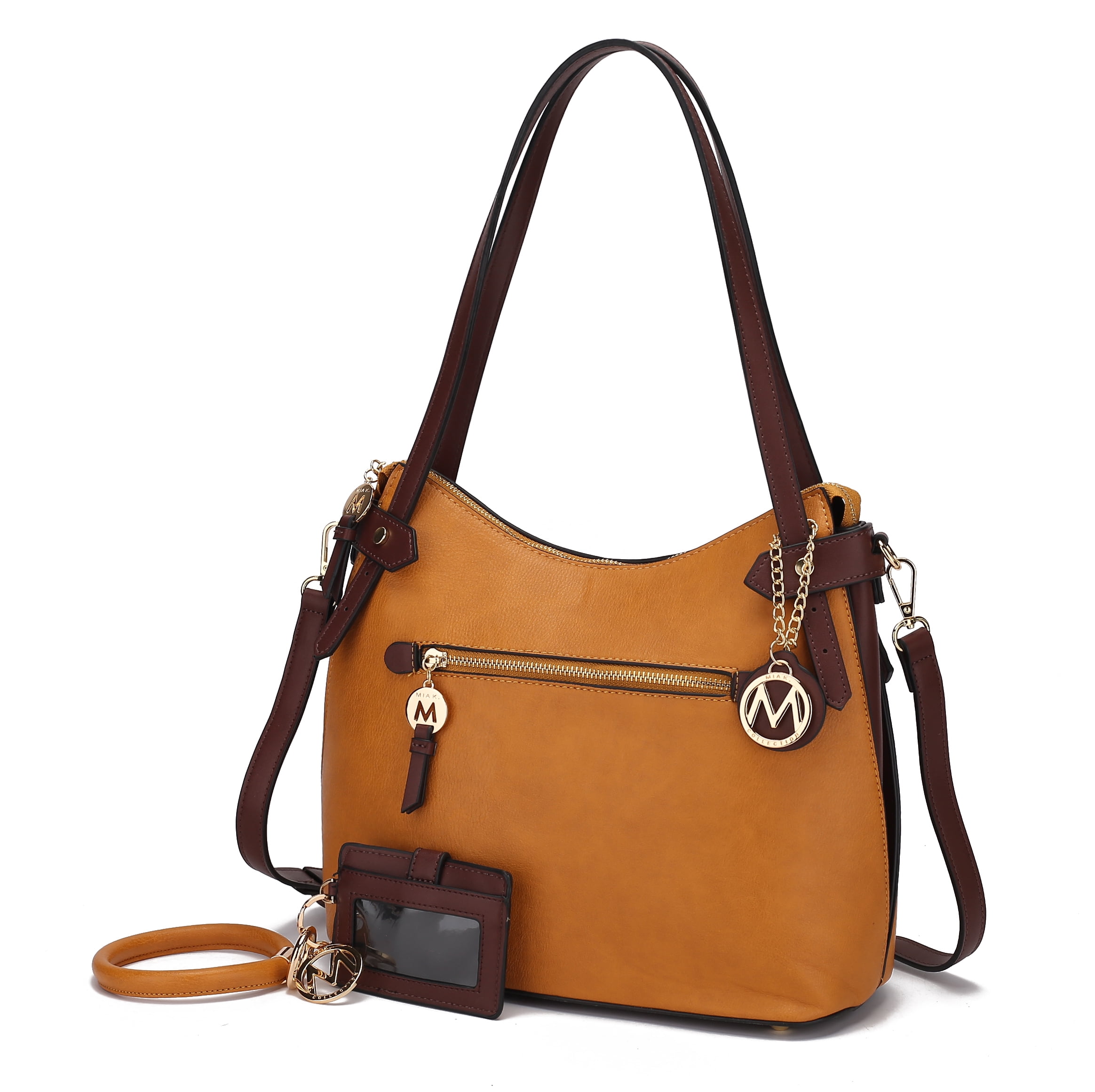 MKF Collection Jaseli Hobo Handbag with Wristlet Key Ring and Card Case ...