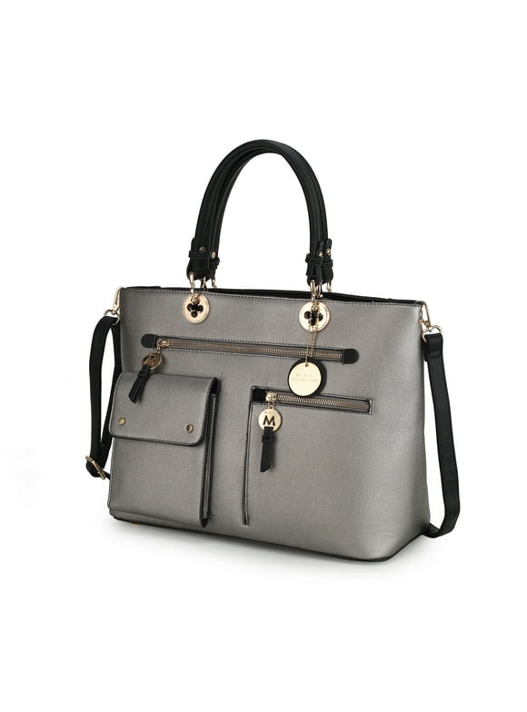 Metallic Pewter Handbags