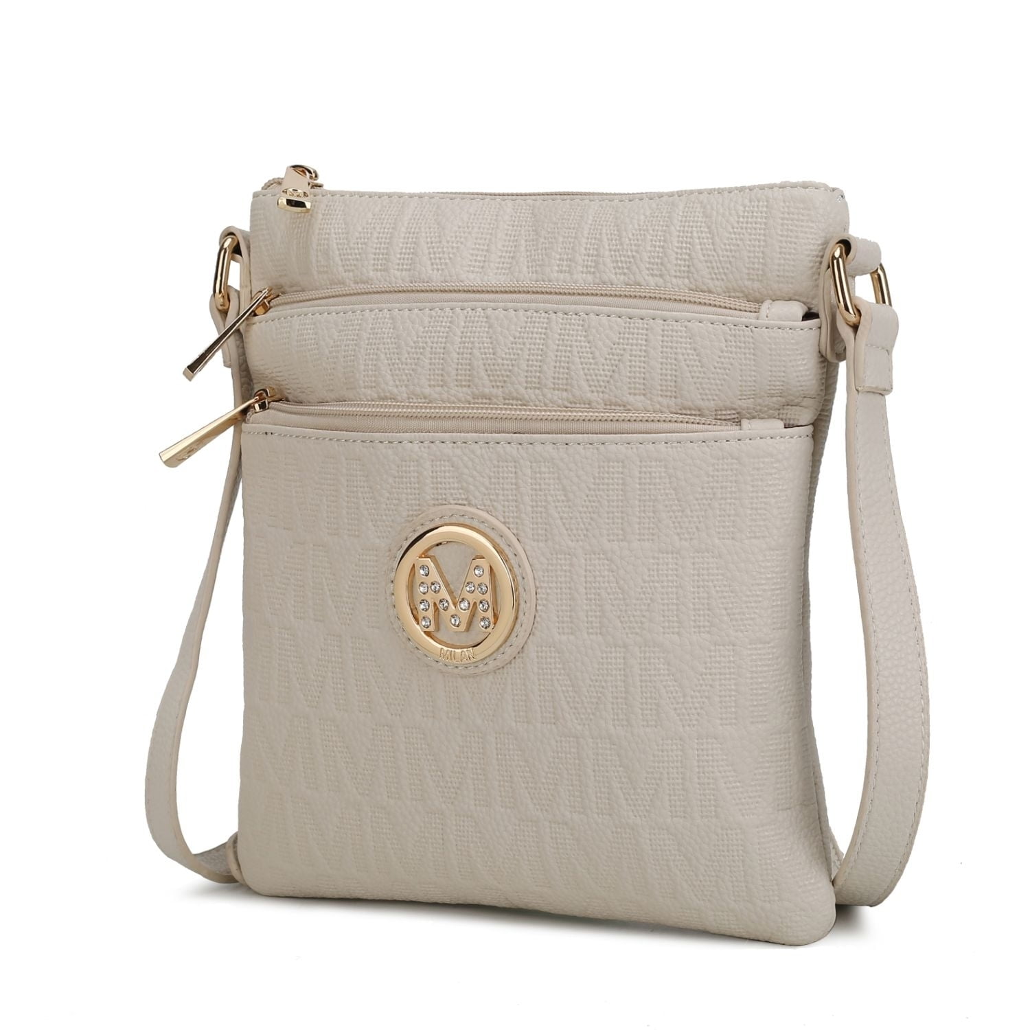 MKF Collection Lennit Embossed M Signature Crossbody Handbag by Mia K ...