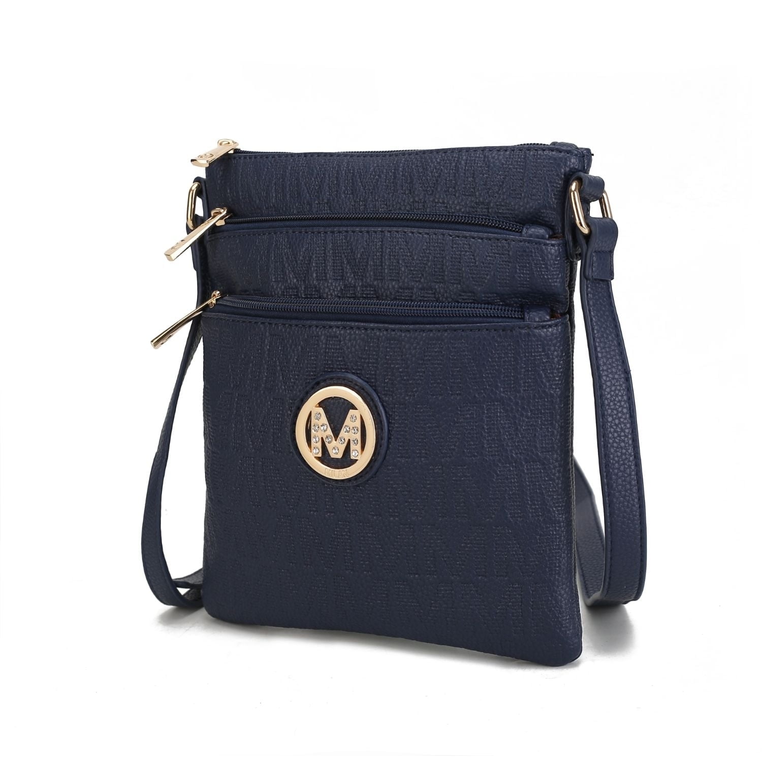 MKF Collection Lennit Embossed M Signature Crossbody Women's Handbag ...