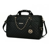 MKF Collection Mia K. Lexie Leather Duffle Handbag Purse - Walmart.com