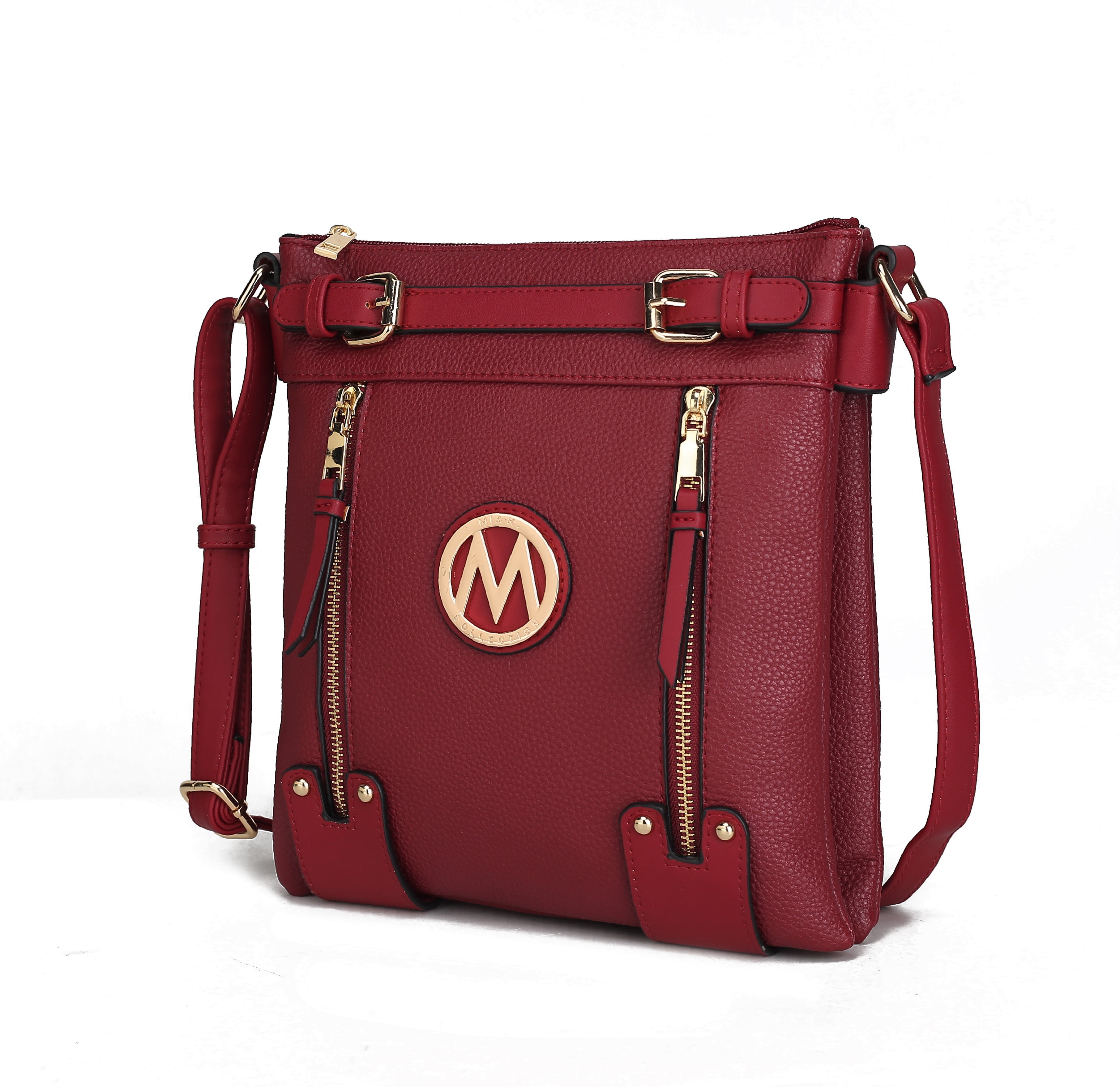 MKF Collection Lilian Vegan Leather Women's Crossbody Bag, Chic Crossover Purse Handbag by Mia K ...
