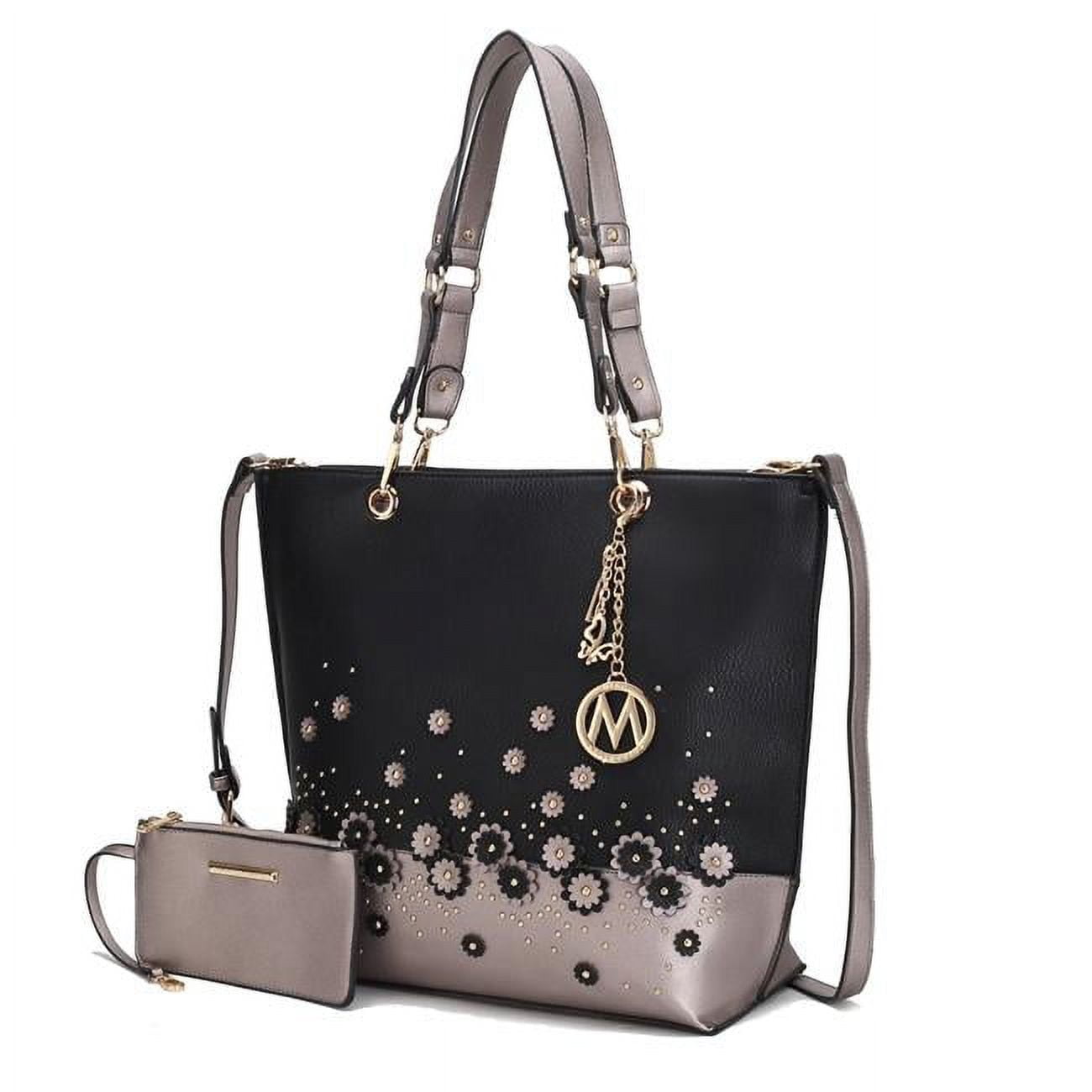 MKF Collection MKF-L105PW Petra Tote Bag with Wristlet by Mia K.- 2 ...