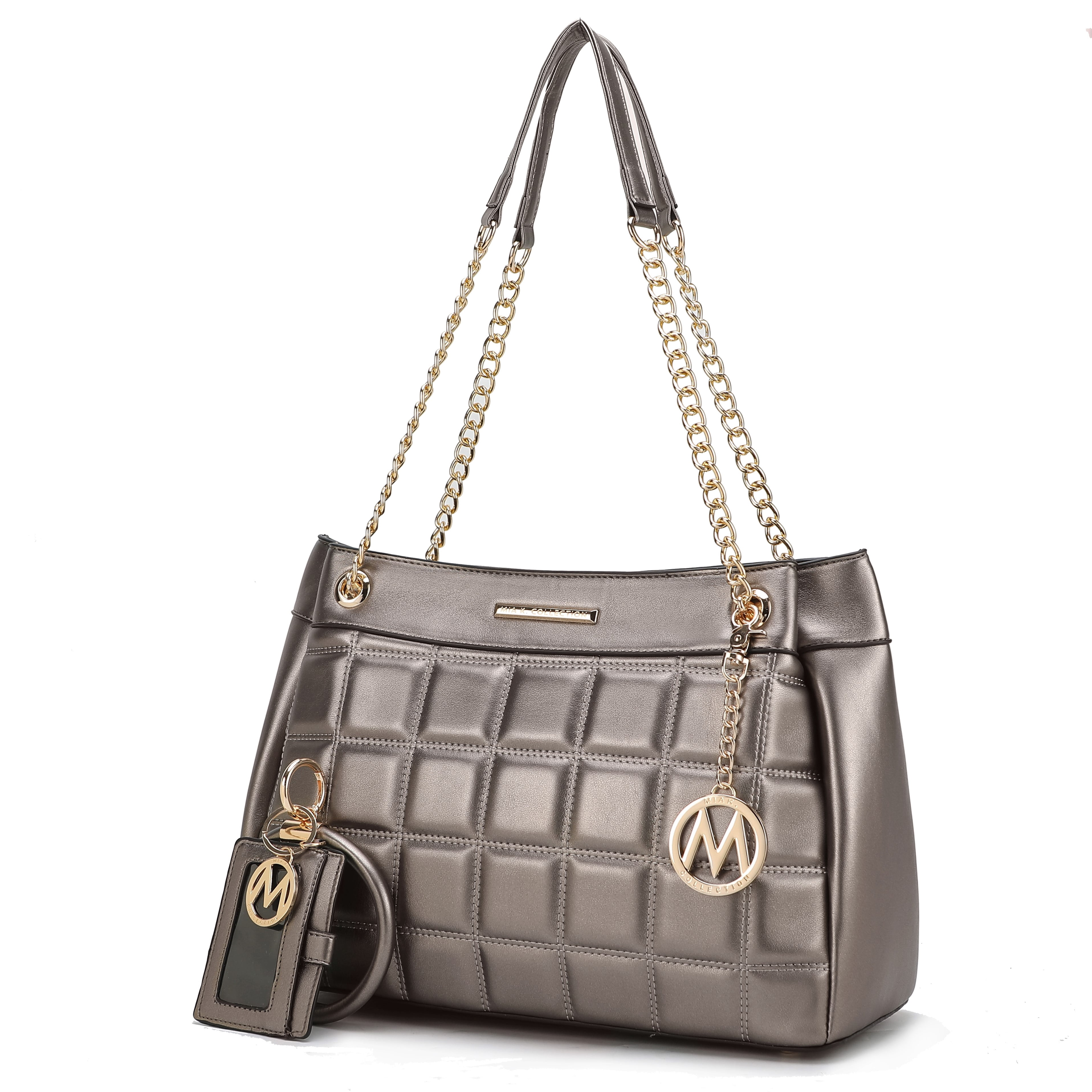 MKF Collection Mabel Women's Shoulder Bag with Keychain & Card Holder ...
