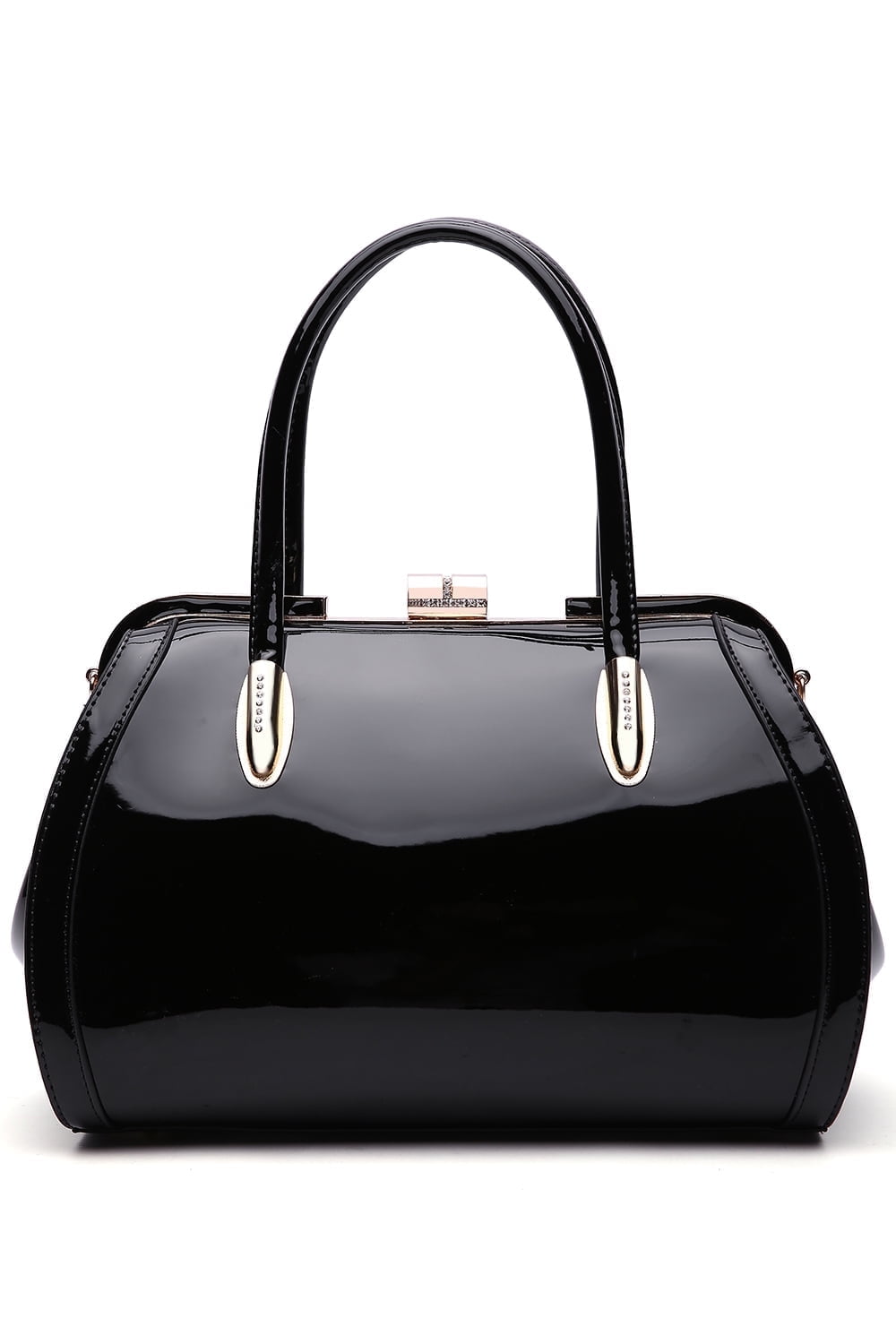 MKF Collection Marlene Patent Satchel Bag, Sleek Top-Handle Purses and ...