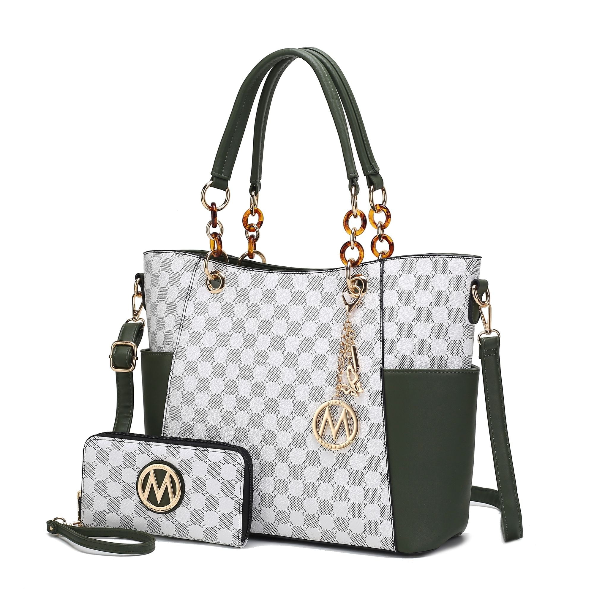 MKF Collection Merlina 2 PCS Women Tote Handbag with Wallet by Mia k ...