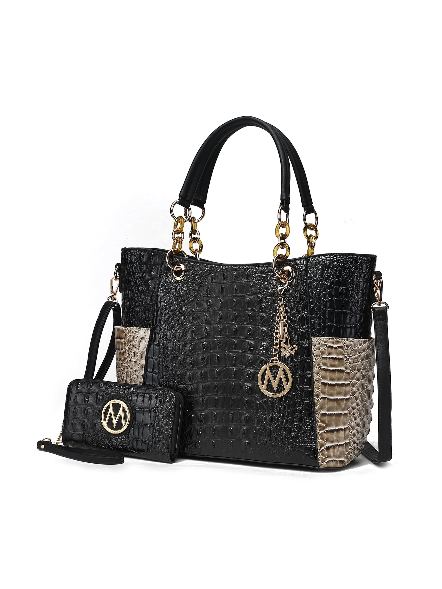 Free Shipping! MKF COLLECTION Merlina Faux Crocodile Vegan Leather Tote ...