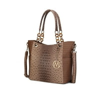 MKF Collection Rina Women’s Crocodile Embossed Vegan Leather Duffle Bag ...