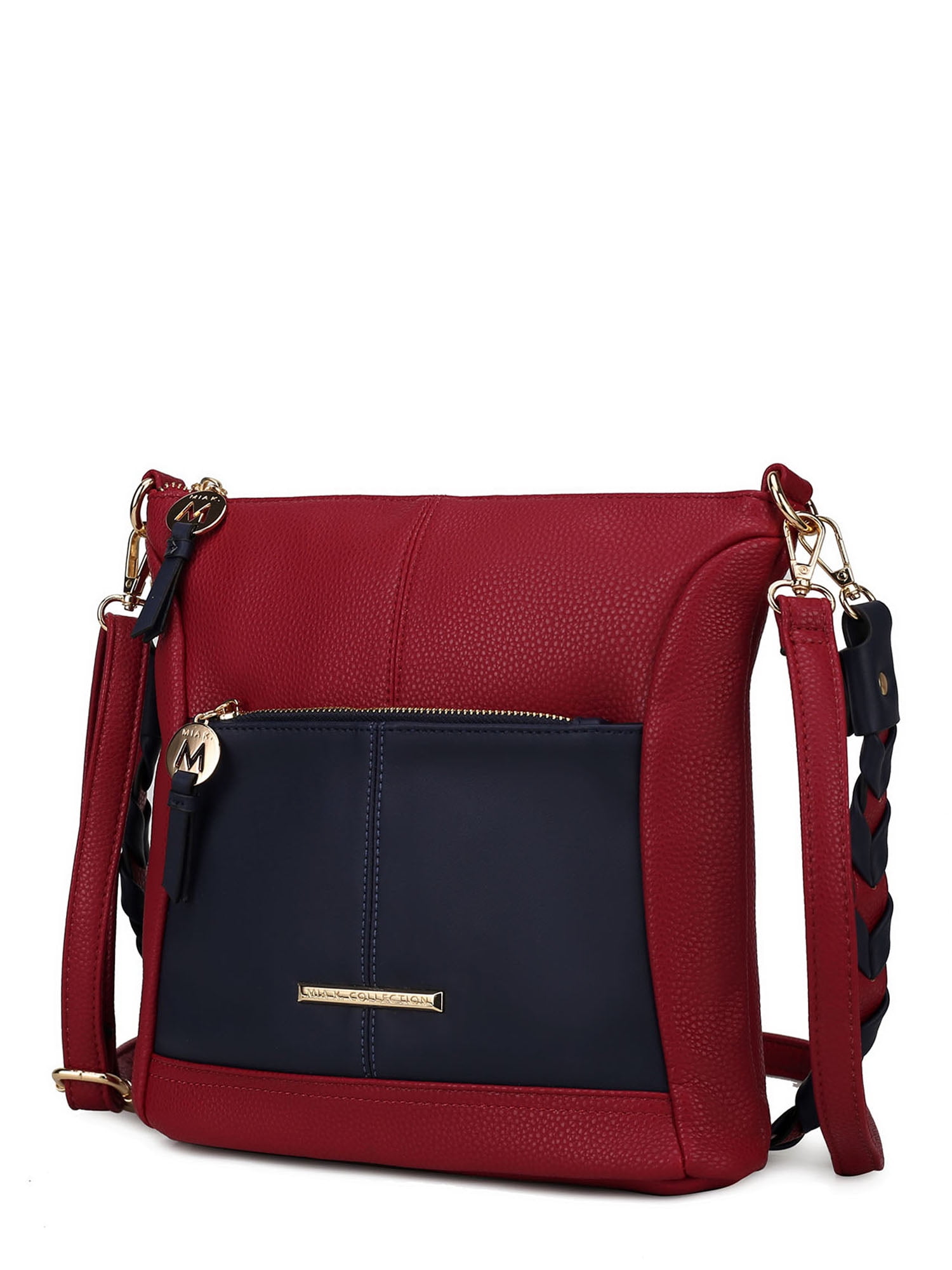 Mia K. Nala Vegan Color-block Leather Shoulder Bag - Walmart.com