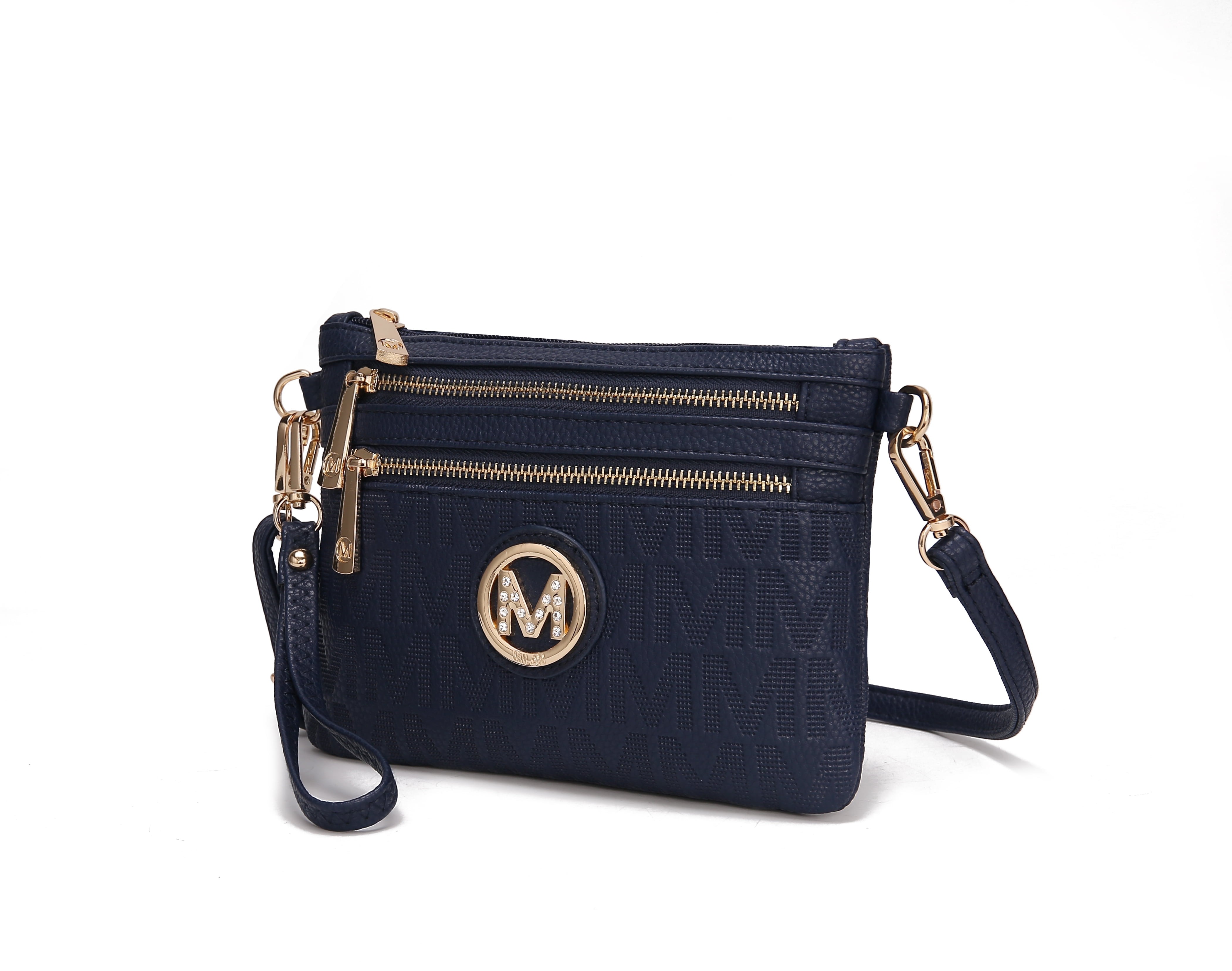 MKF Collection Roonie Signature Women's Crossbody Bag, Vegan Leather ...