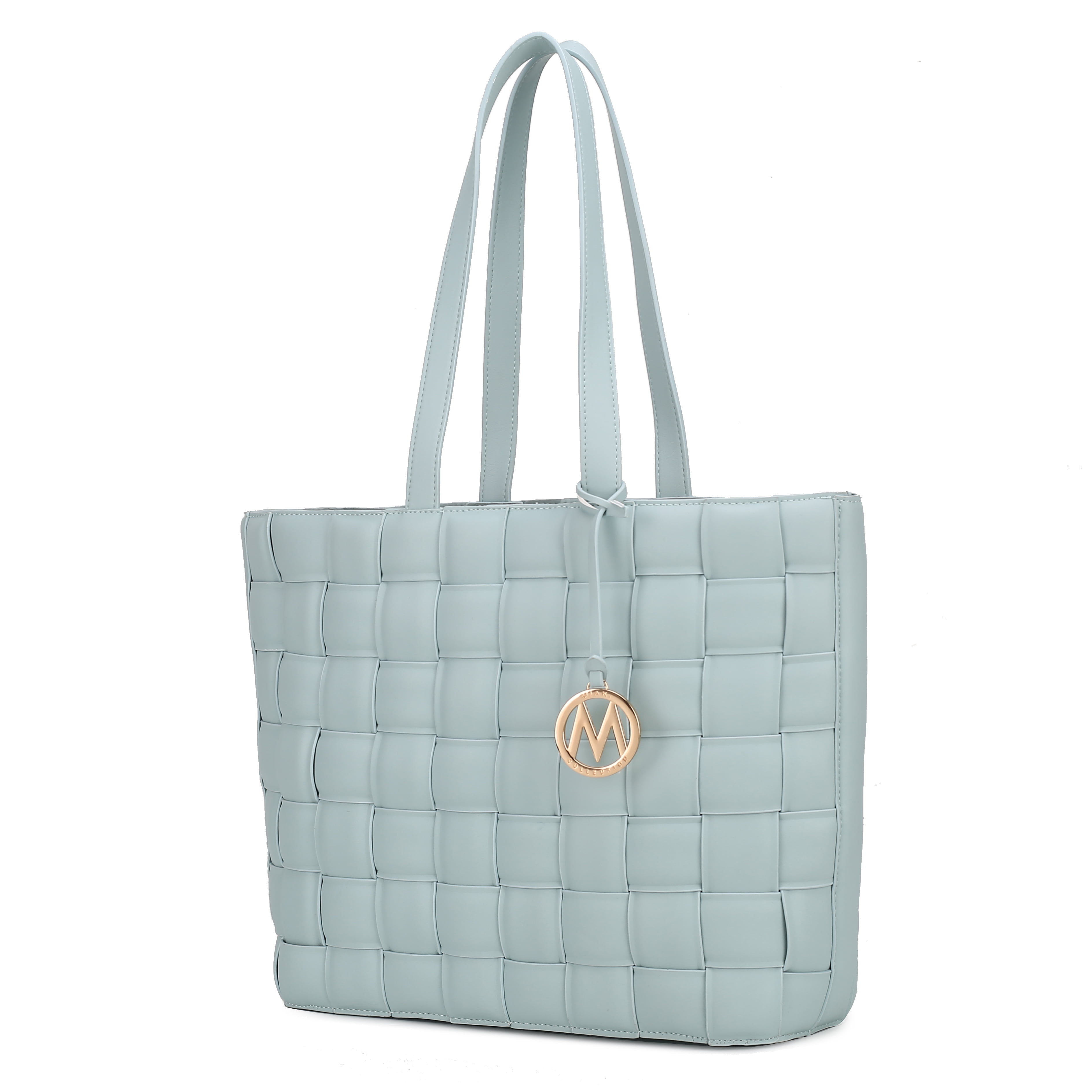 MKF Collection Rowan Woven Vegan Leather Women's Tote Bag, Stylish ...