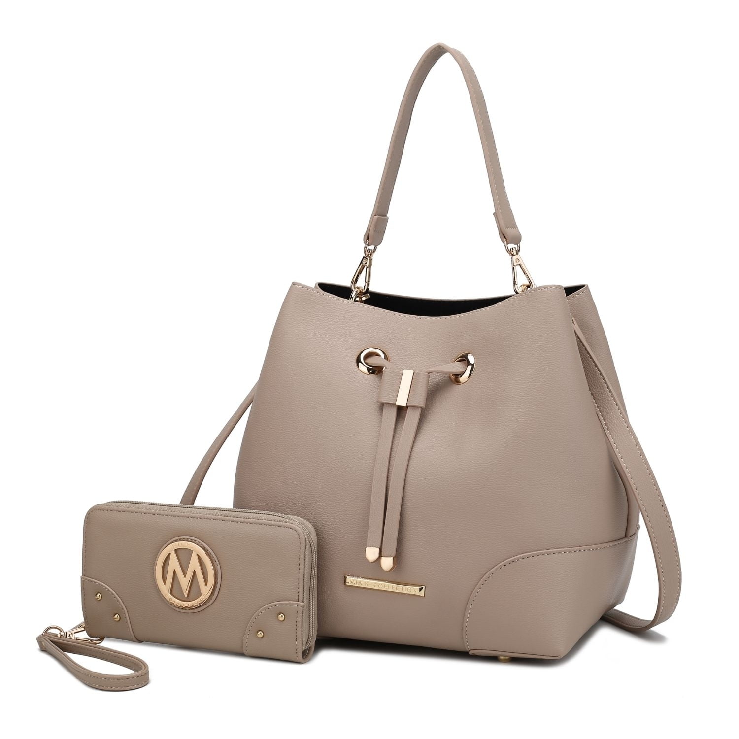 MKF Collection Solid Bella Bucket by Mia k. Handbag - Walmart.com
