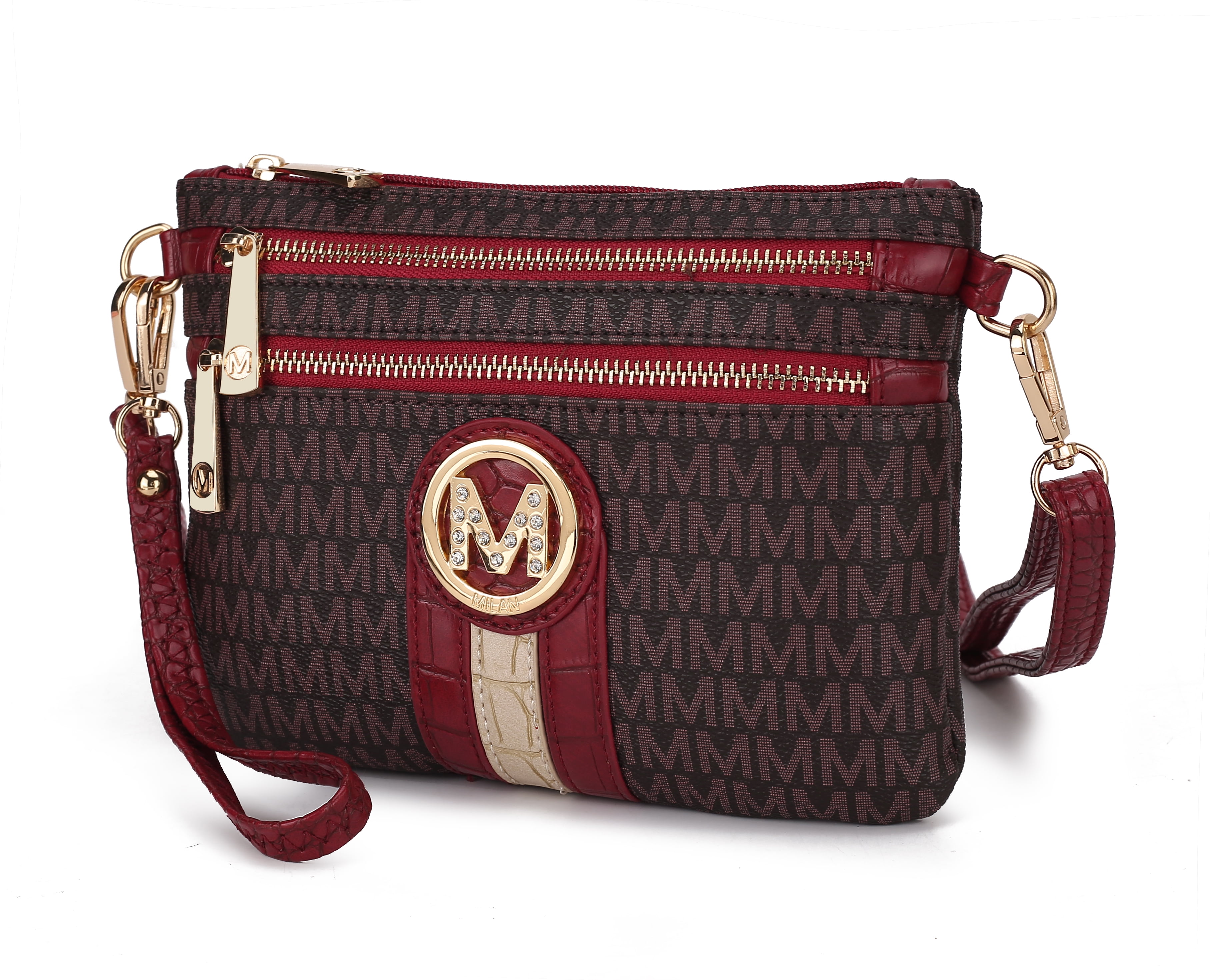 MKF Collection Tarren Vegan Leather Women's Wristlet Crossbody Bag ...