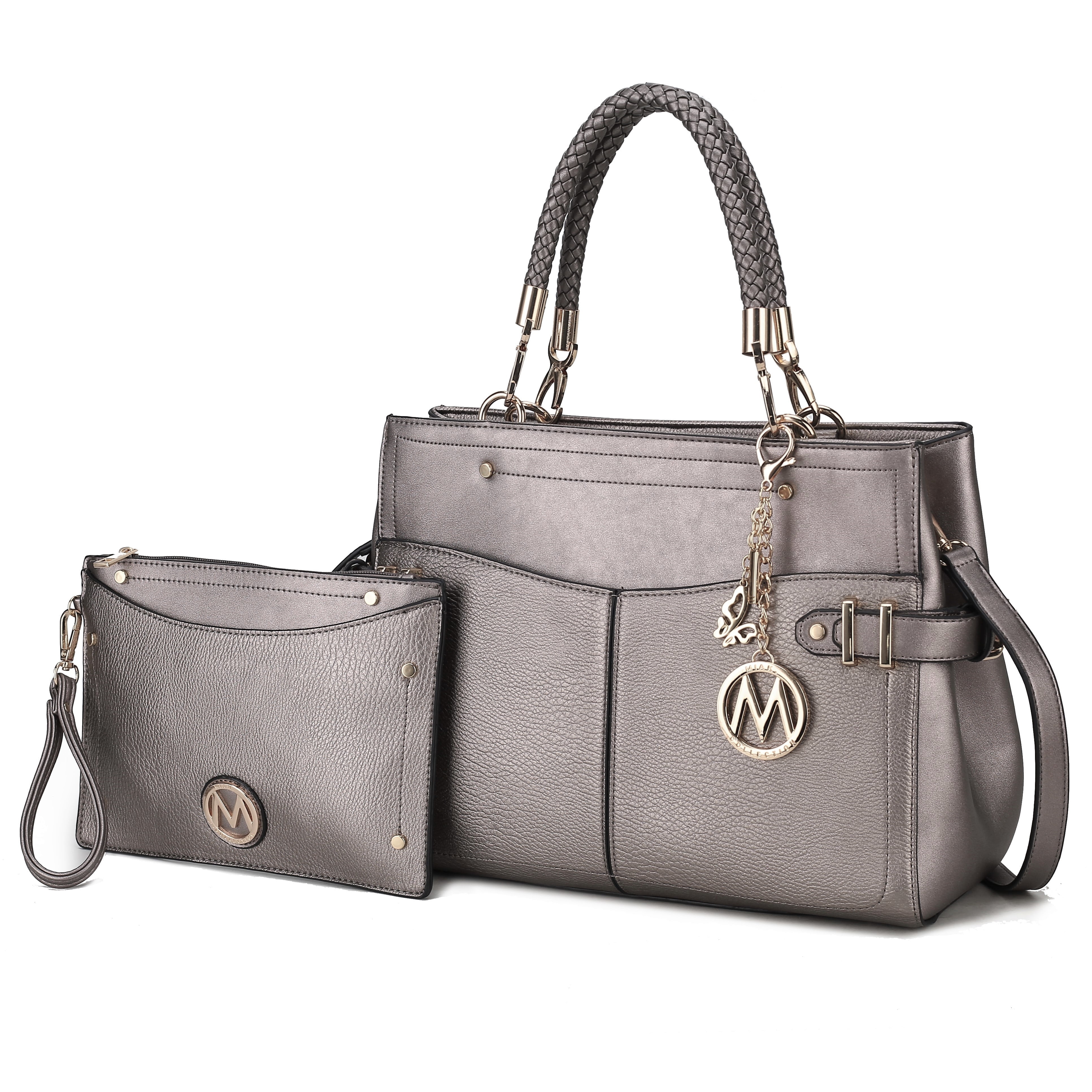 MKF Collection Tenna Vegan Leather Women's Satchel Bag, Stylish Top ...