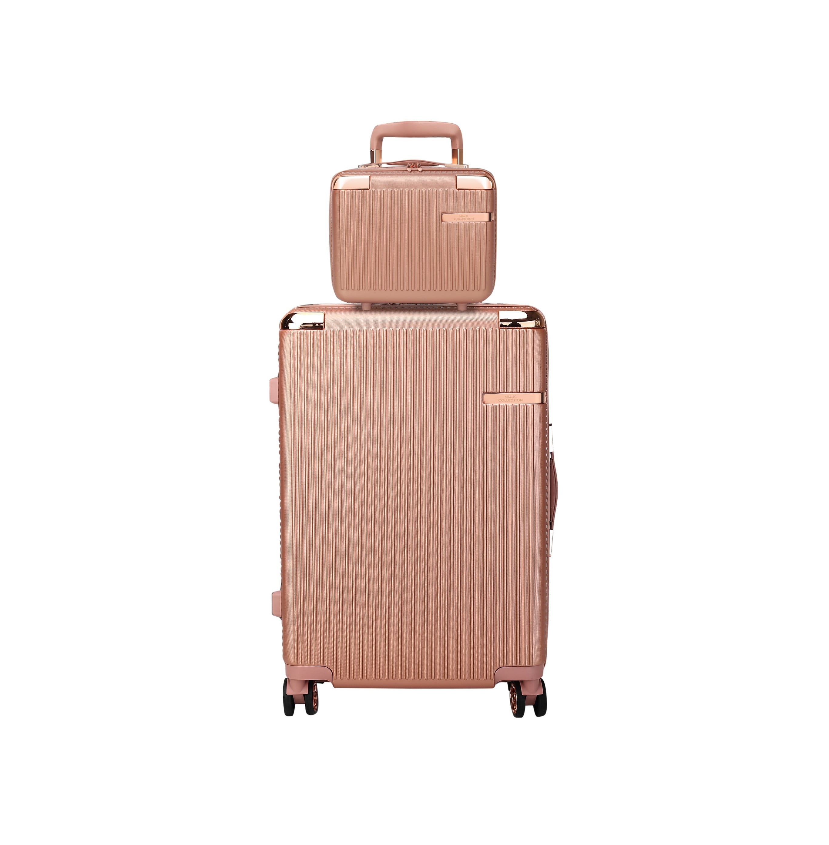 MKF Collection Tulum Carry-On Luggage Hardside, Luxurious Travel ...
