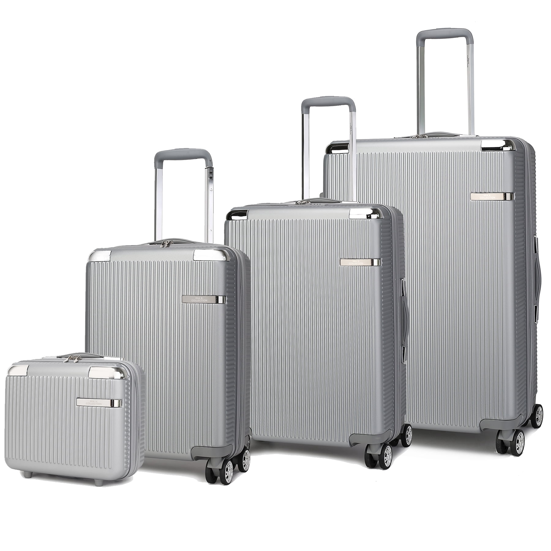 MKF Collection Tulum Travel Luggage 4 pcs set, Luxurious Lightweight ...
