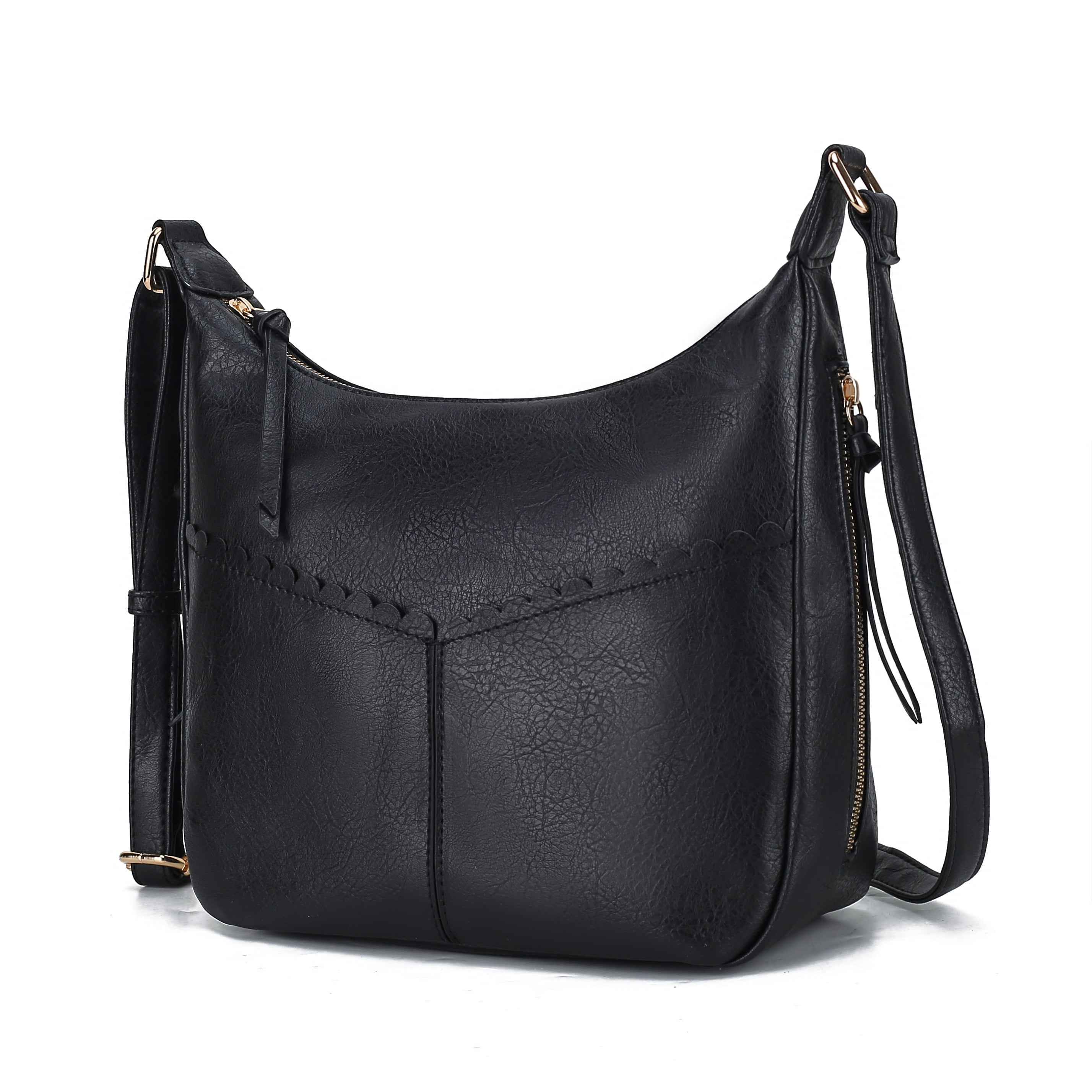 MKF Collection Valencia Vegan Leather Women's Shoulder Bag, Black Chic ...