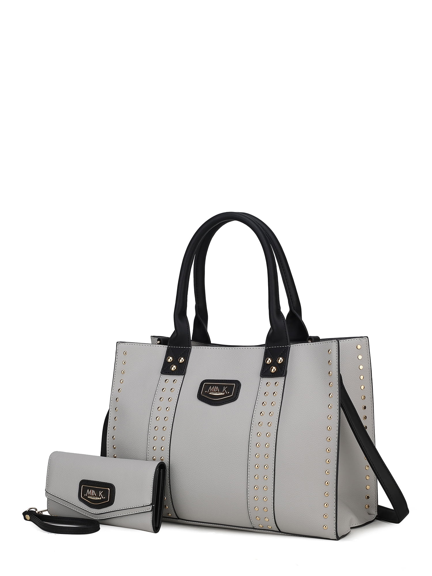 MKF Collection Women's Davina Faux Leather Tote Bag and Wallet Set, 2 ...