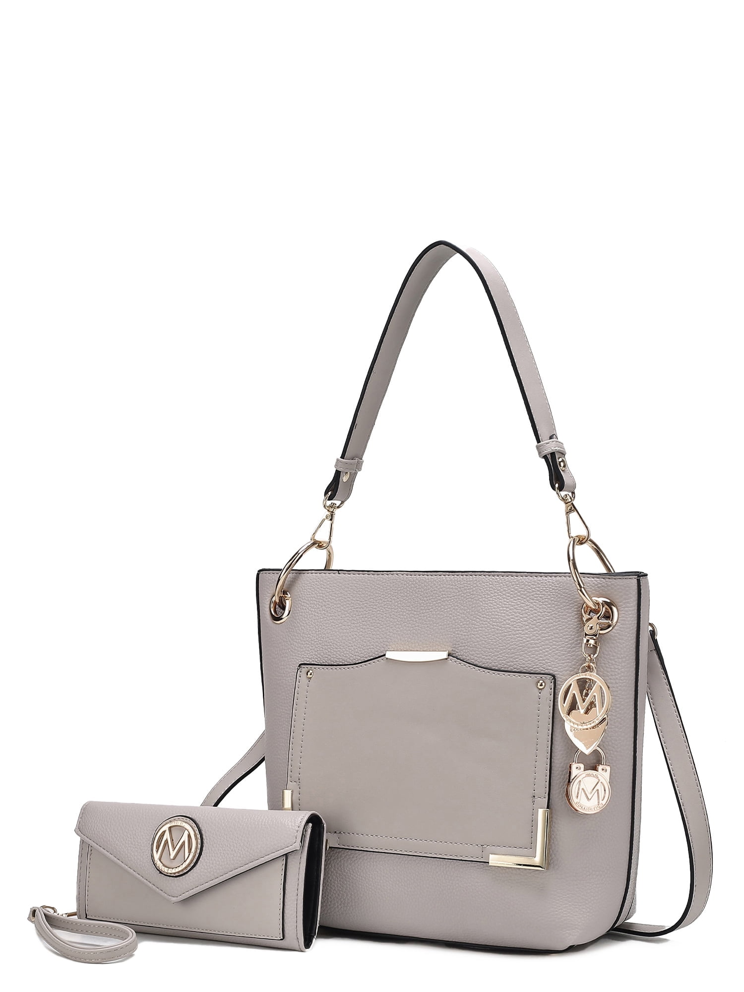 MKF Collection Women's Grace Vegan Leather Shoulder Handbag and ...