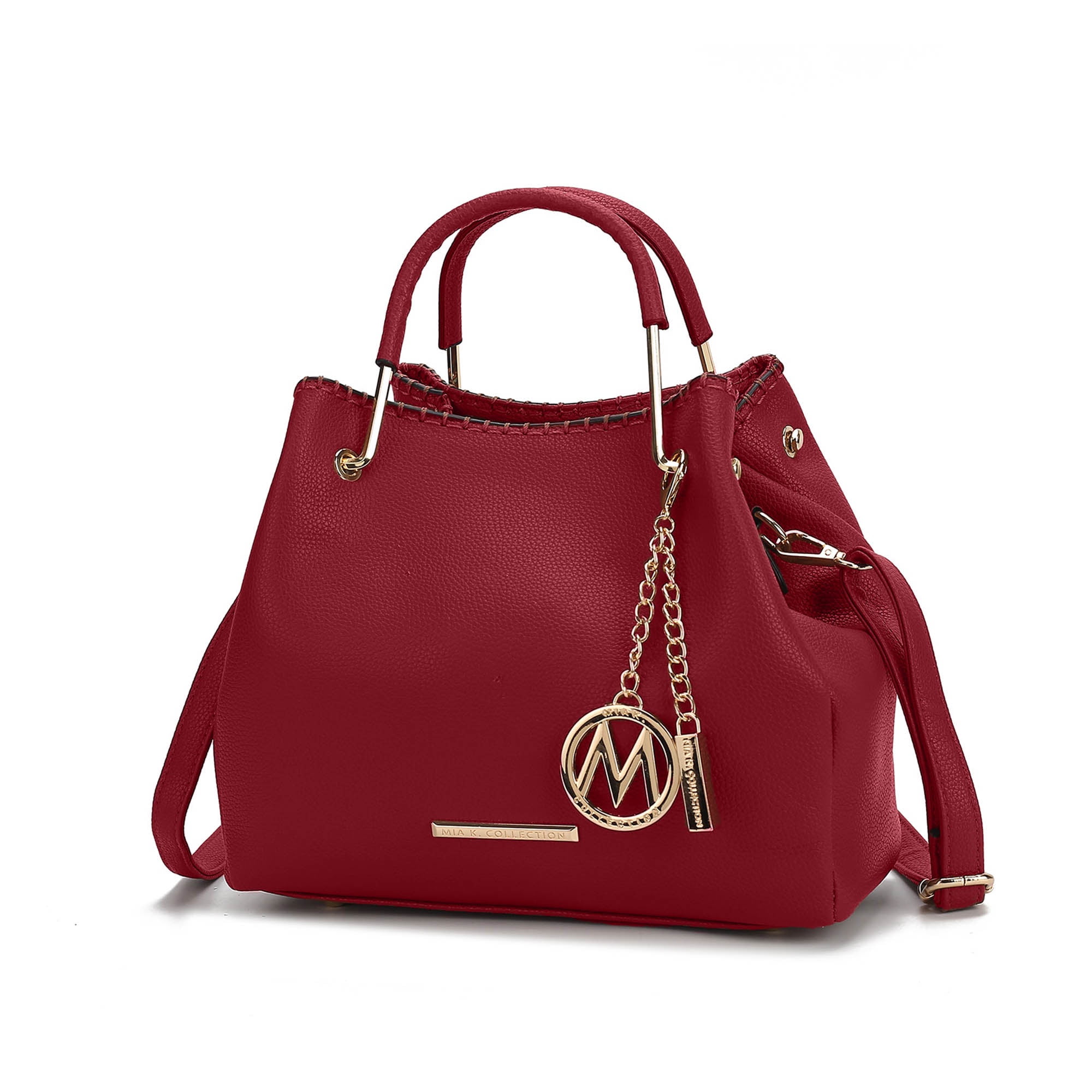 MKF Collection Women's Isidora Vegan Leather Shoulder Bag by Mia K- Red - Walmart.com