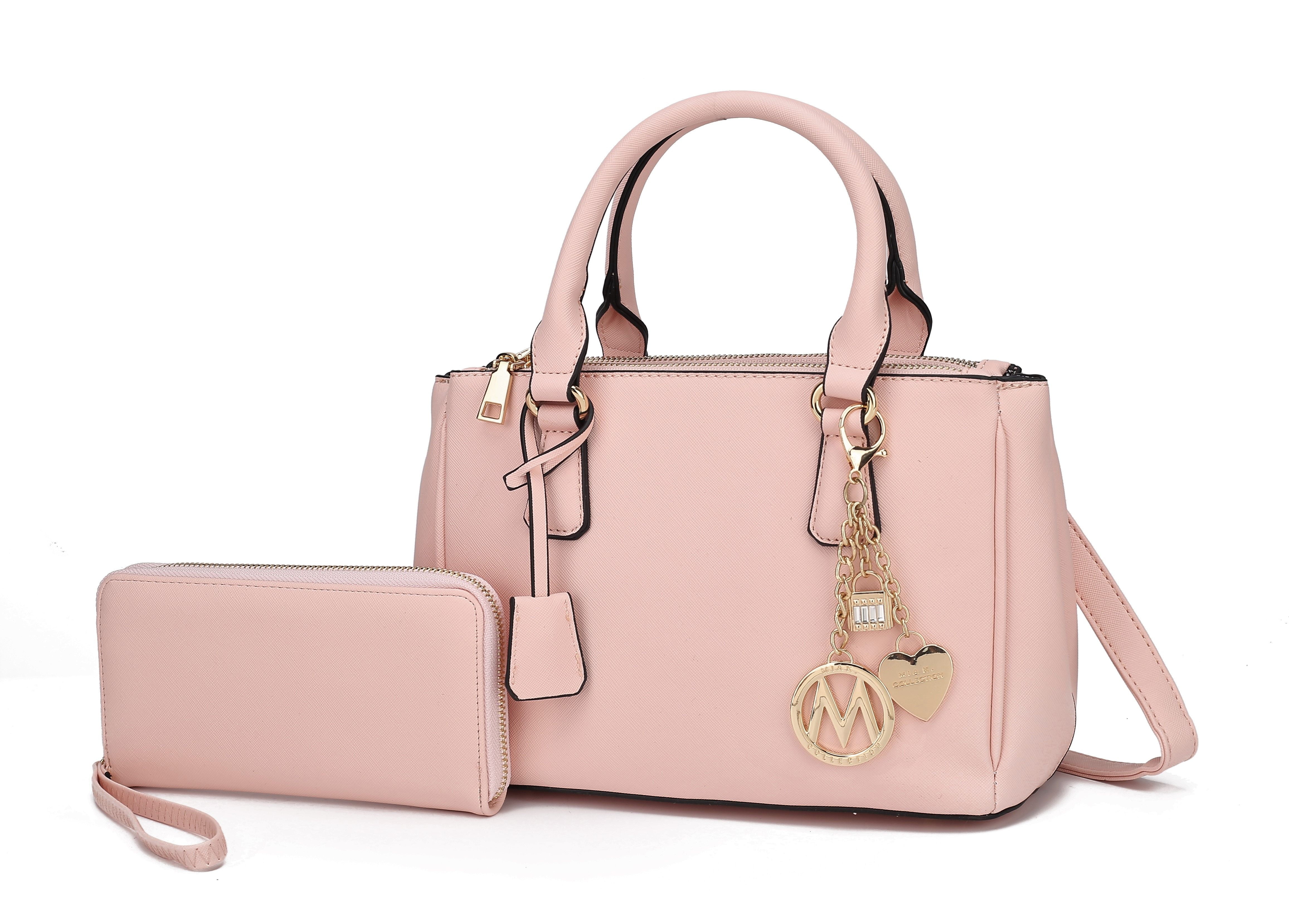 MKF Collection Women’s Vegan Leather Satchel Handbag & Wallet Set by ...