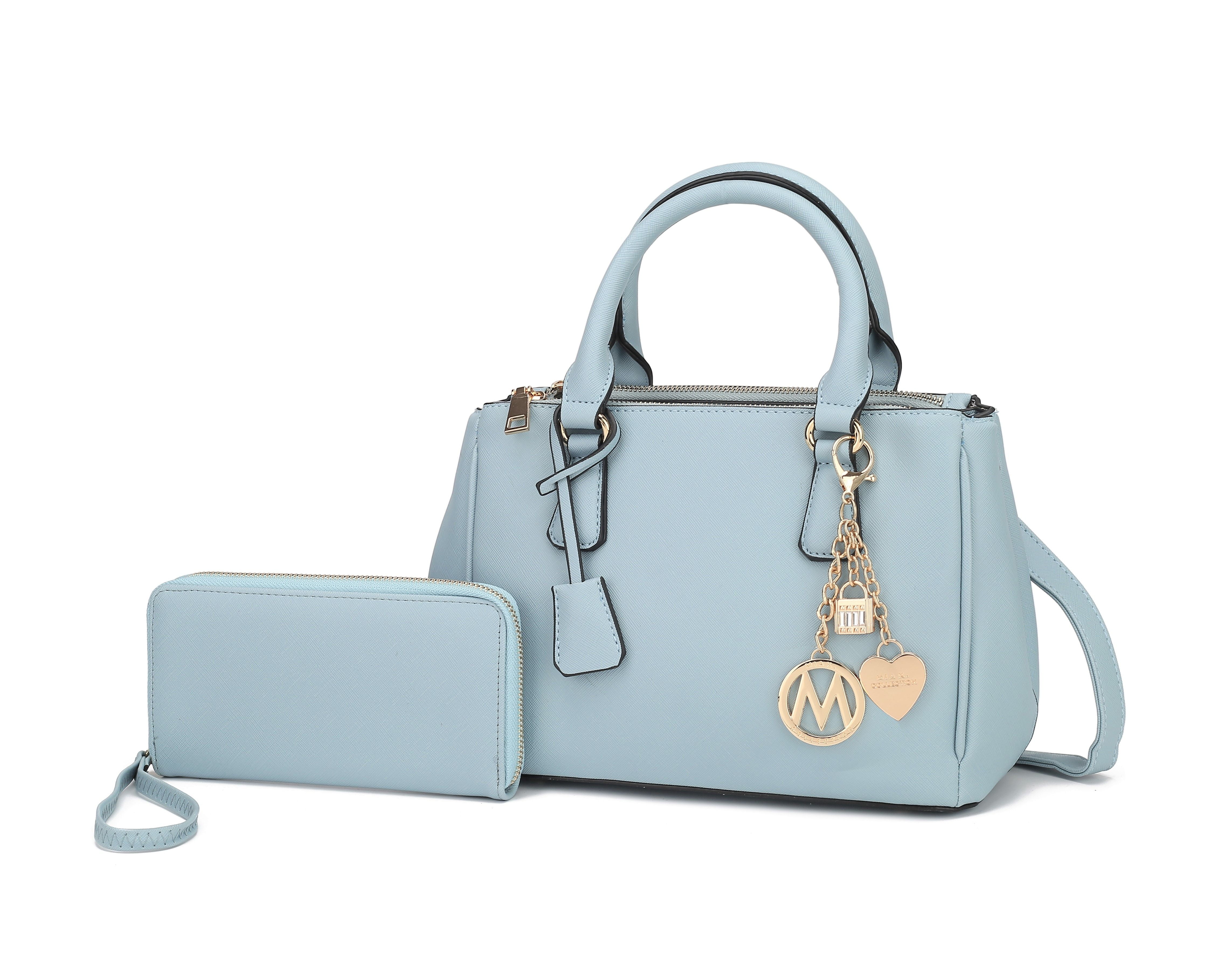 MKF Collection Women’s Vegan Leather Satchel Handbag & Wallet Set by ...