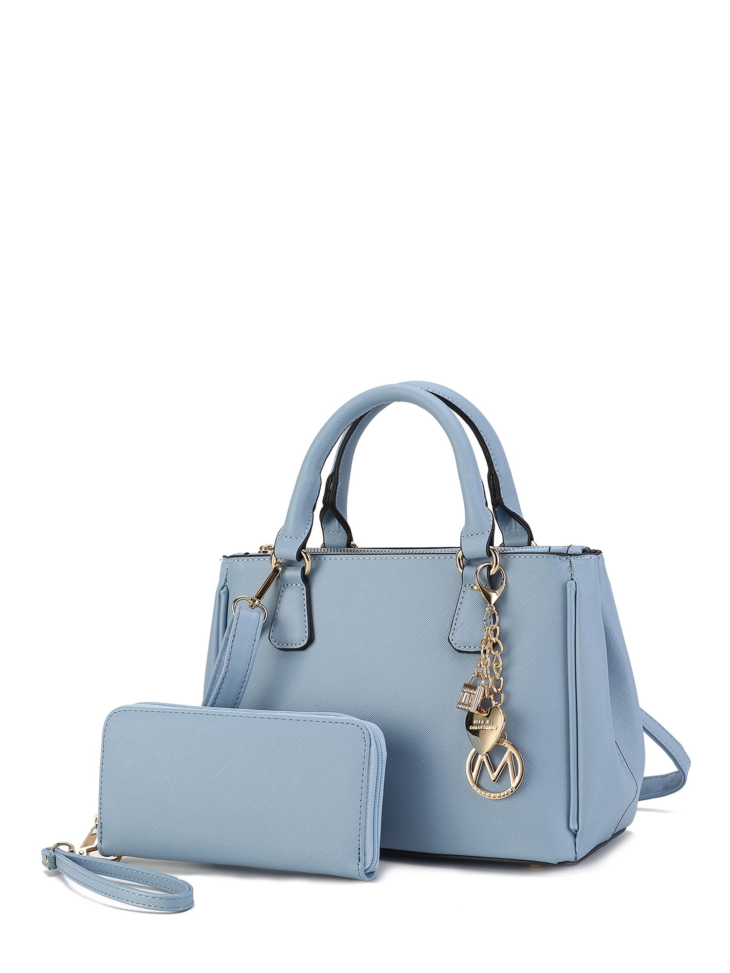 MKF Collection Women’s Vegan Leather Satchel Handbag & Wallet Set by ...