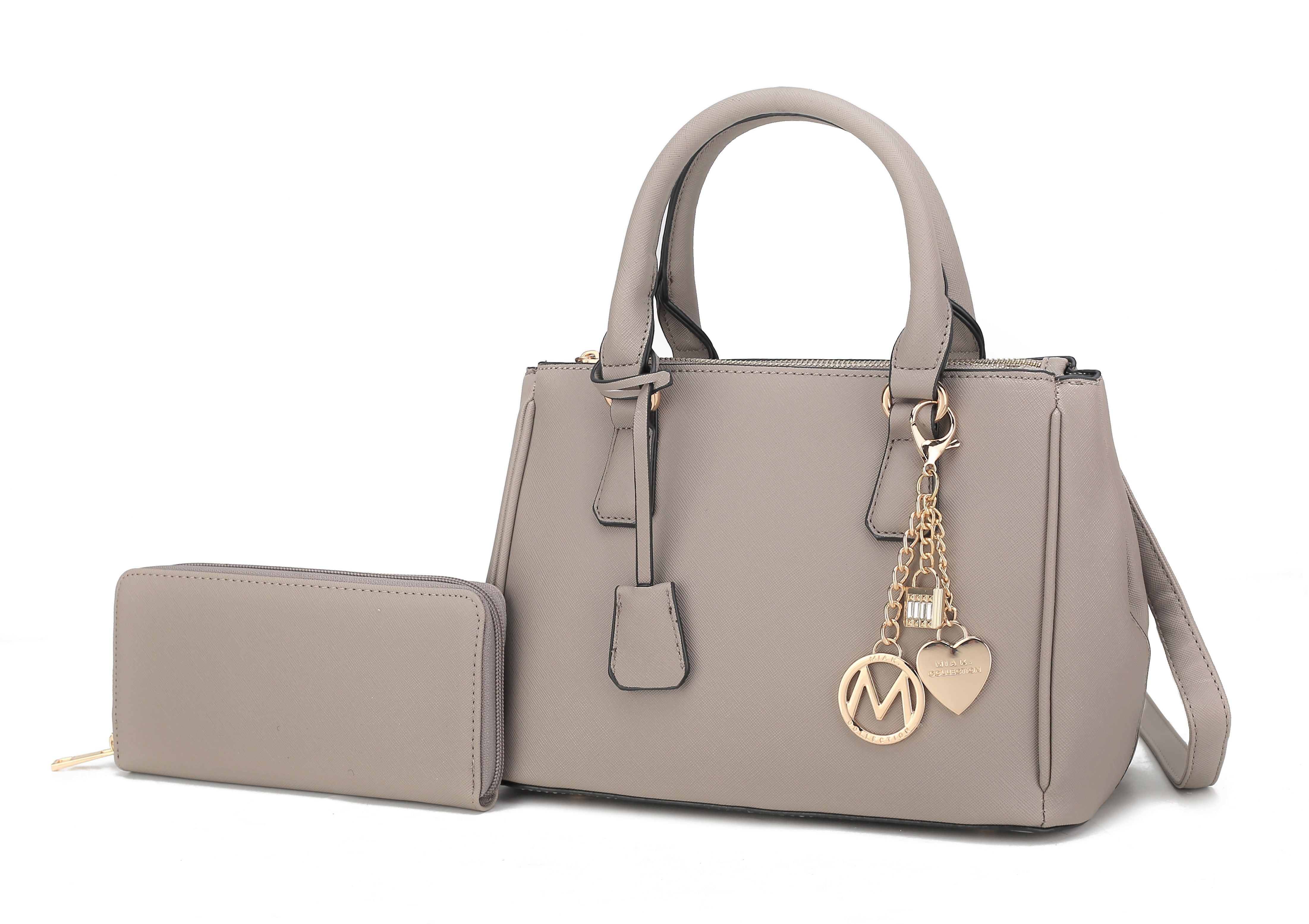 MKF Collection Women’s Vegan Leather Satchel Handbag & Wallet Set by ...