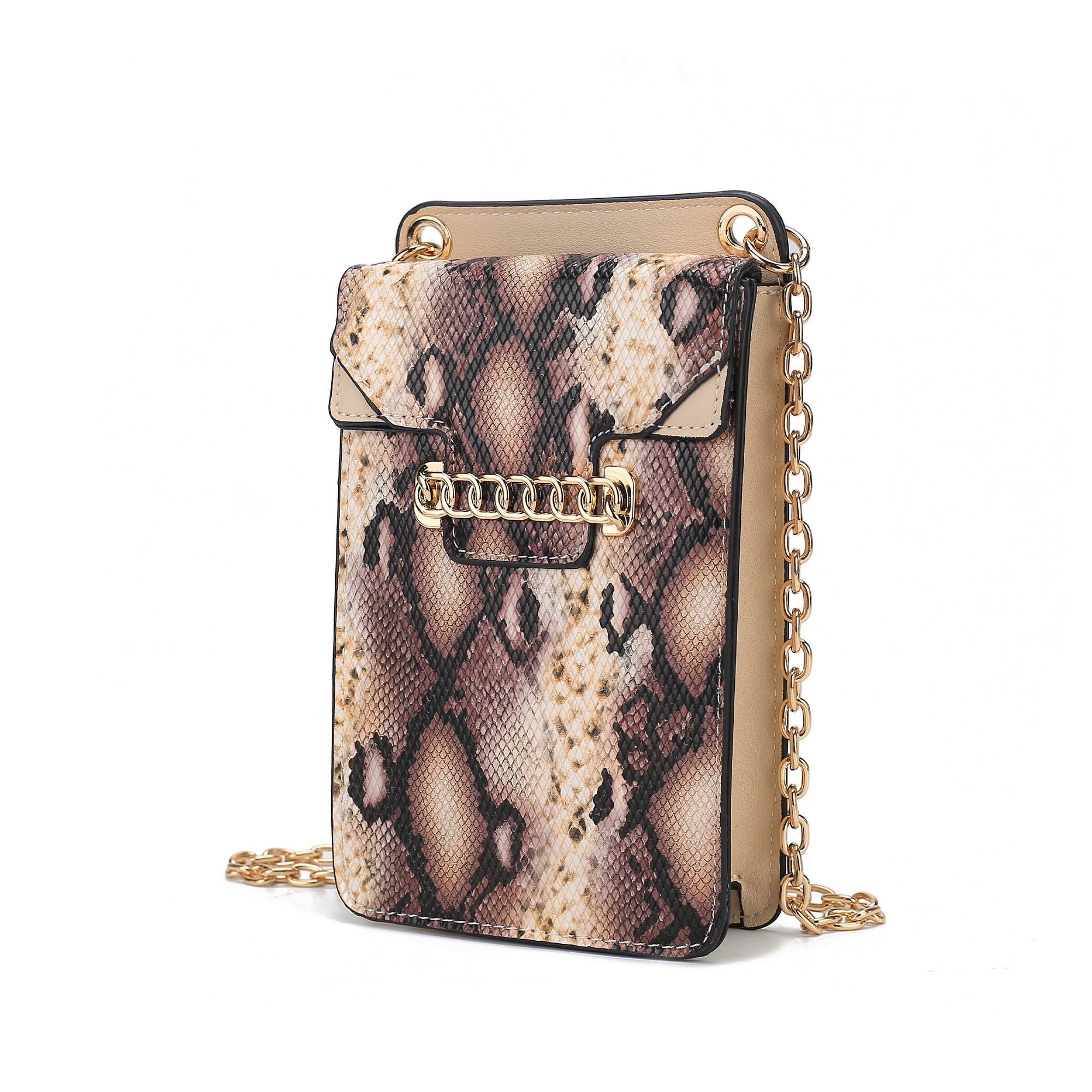 MKF Collection Yael Women’s Phone Crossbody Bag, Snake embossed Vegan Leather Handbag by Mia K ...