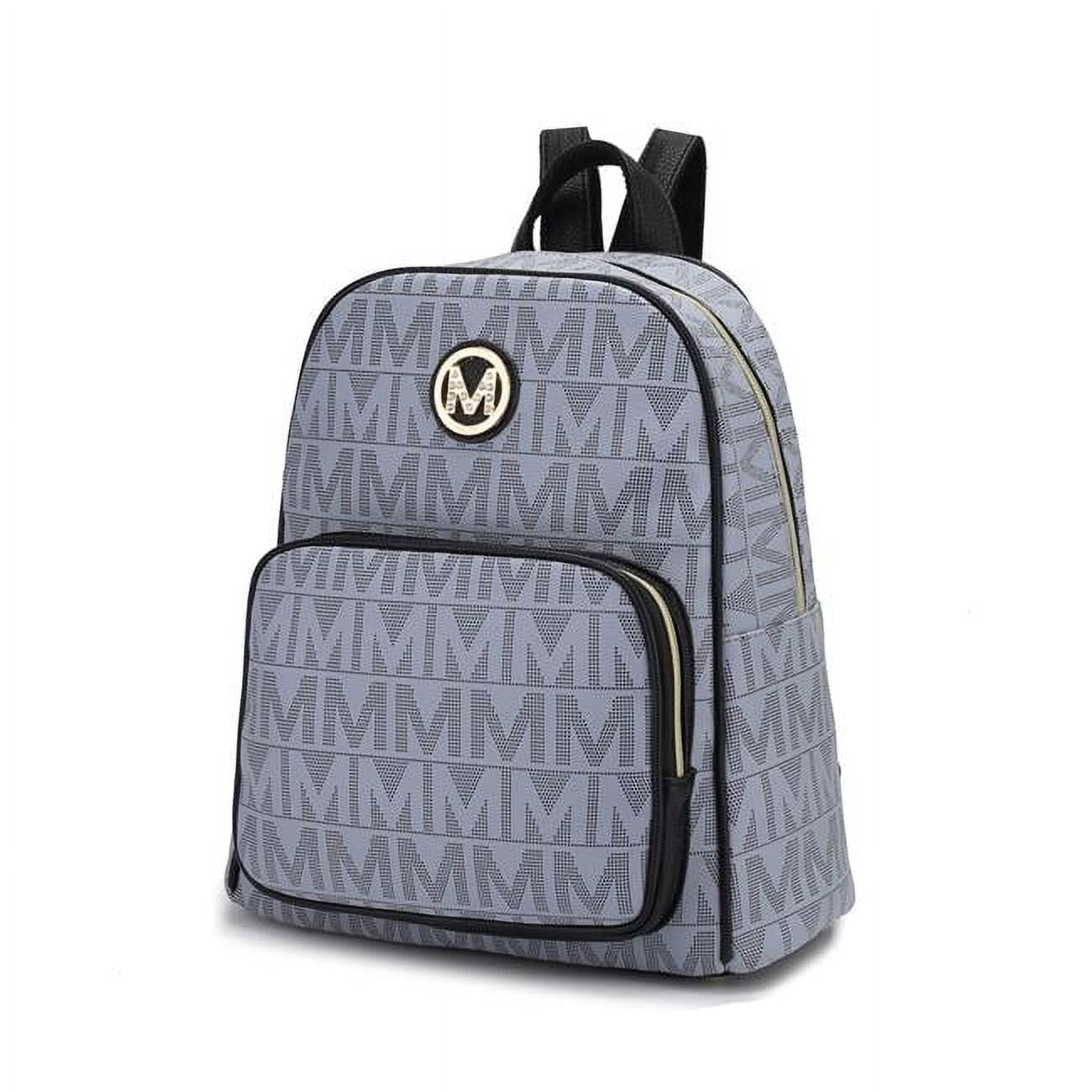 MKF Collection by Mia K. Fanny Signature Backpack, Gray - Walmart.com