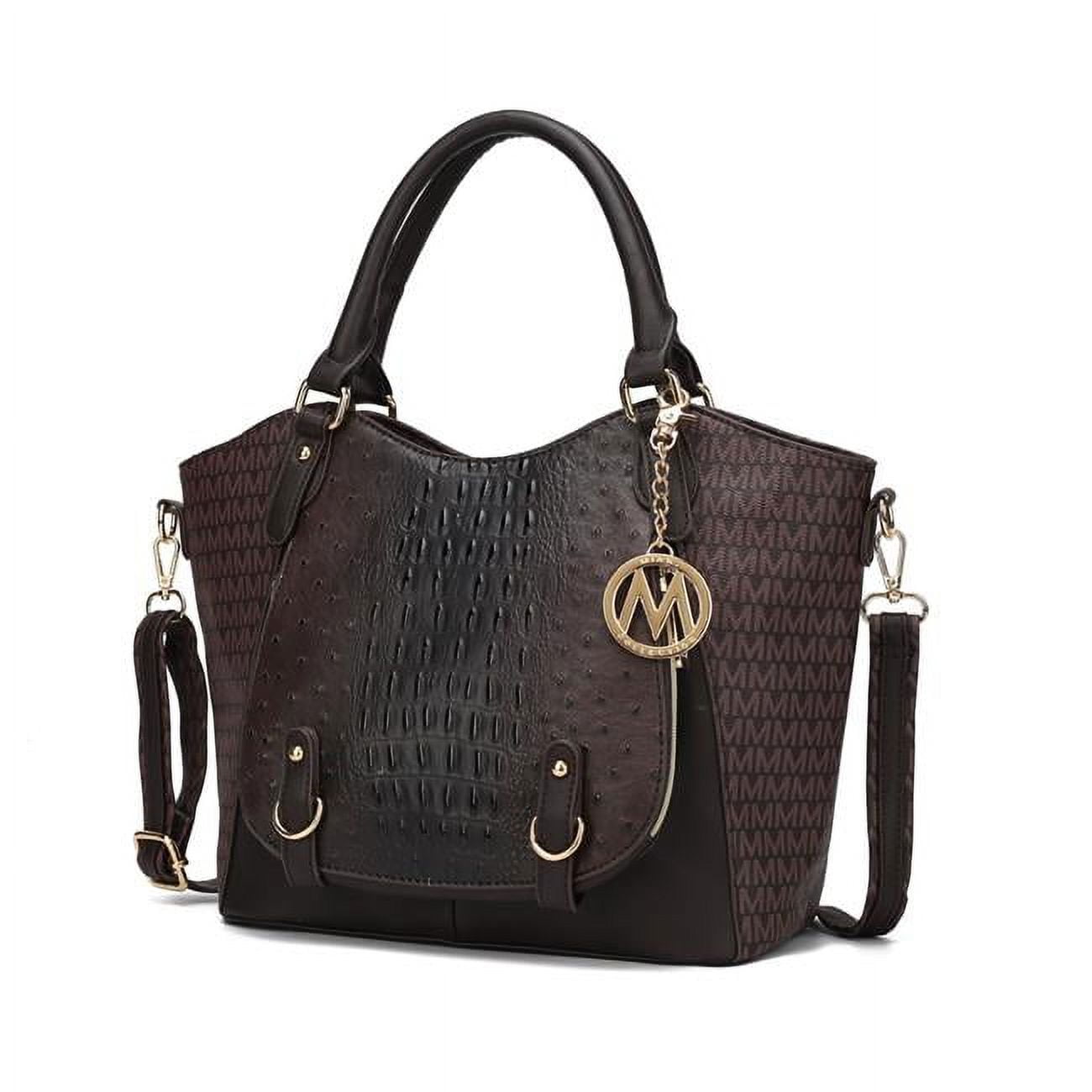 MKF Collection by Mia K. Jacqueline Signature Satchel Bag, Brown ...