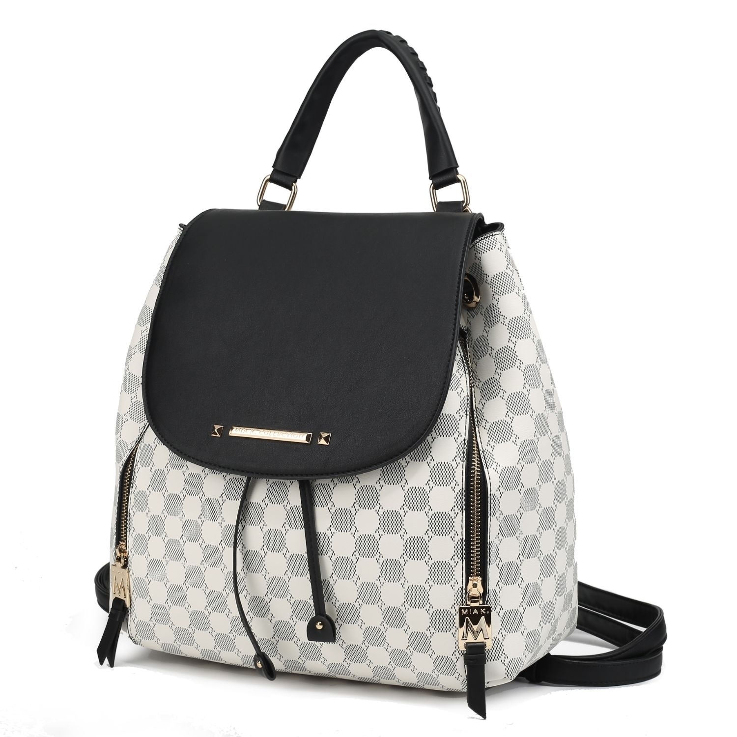 MKF Collection by Mia K. MKF-CP-X662BK Kimberly Circular Print Backpack ...