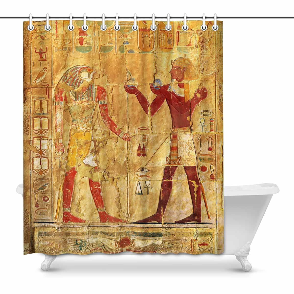 MKHERT Ancient Egypt Color Images On Wall in Luxor Decor Waterproof ...