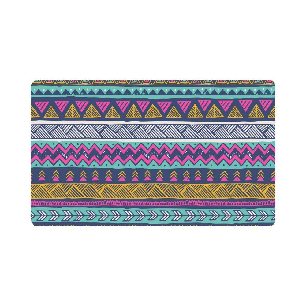 MKHERT Aztec Tribal Pattern Doormat Rug Home Decor Floor Mat Bath Mat ...