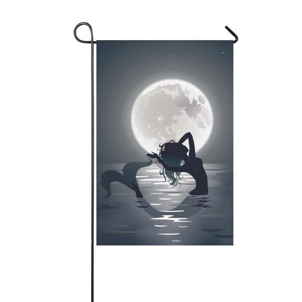 MKHERT Beautiful Mermaid Garden Flag Banner Decorative Flag for Wedding ...