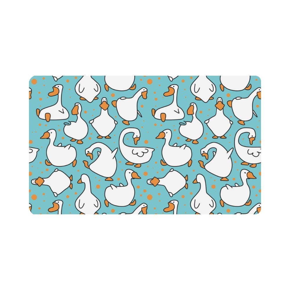 MKHERT Cartoon Funny Goose Doormat Rug Home Decor Floor Mat Bath Mat ...