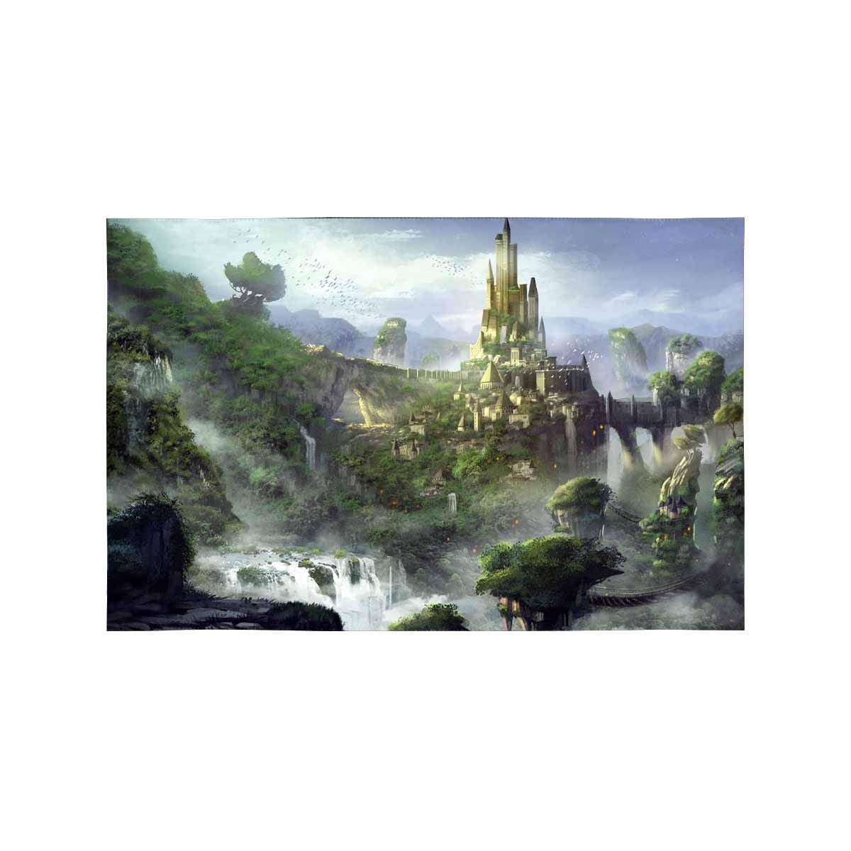 MKHERT Castle Mountain with Fantastic and Futuristic Cartoon Style ...