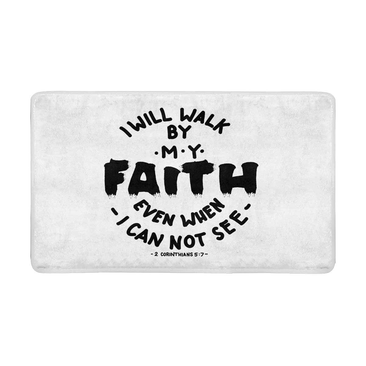 MKHERT Christian Bible Verse Corinthians I Will Walk by My Faith ...