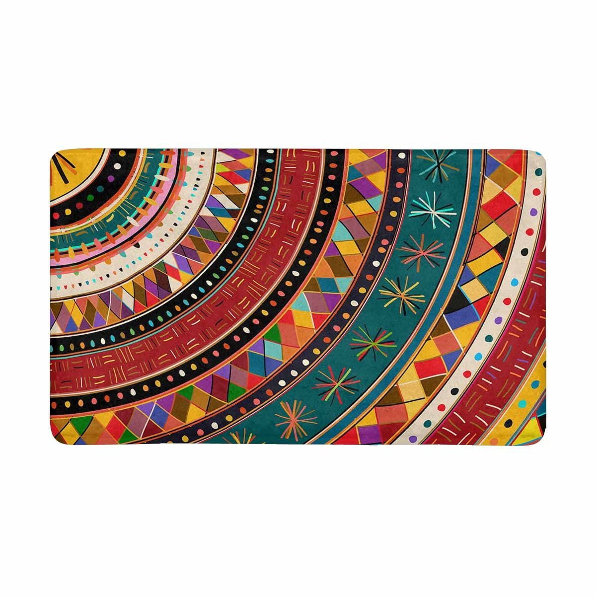 MKHERT Colorful Tribal Ethnic Aztec in Sun Design Doormat Rug Home ...