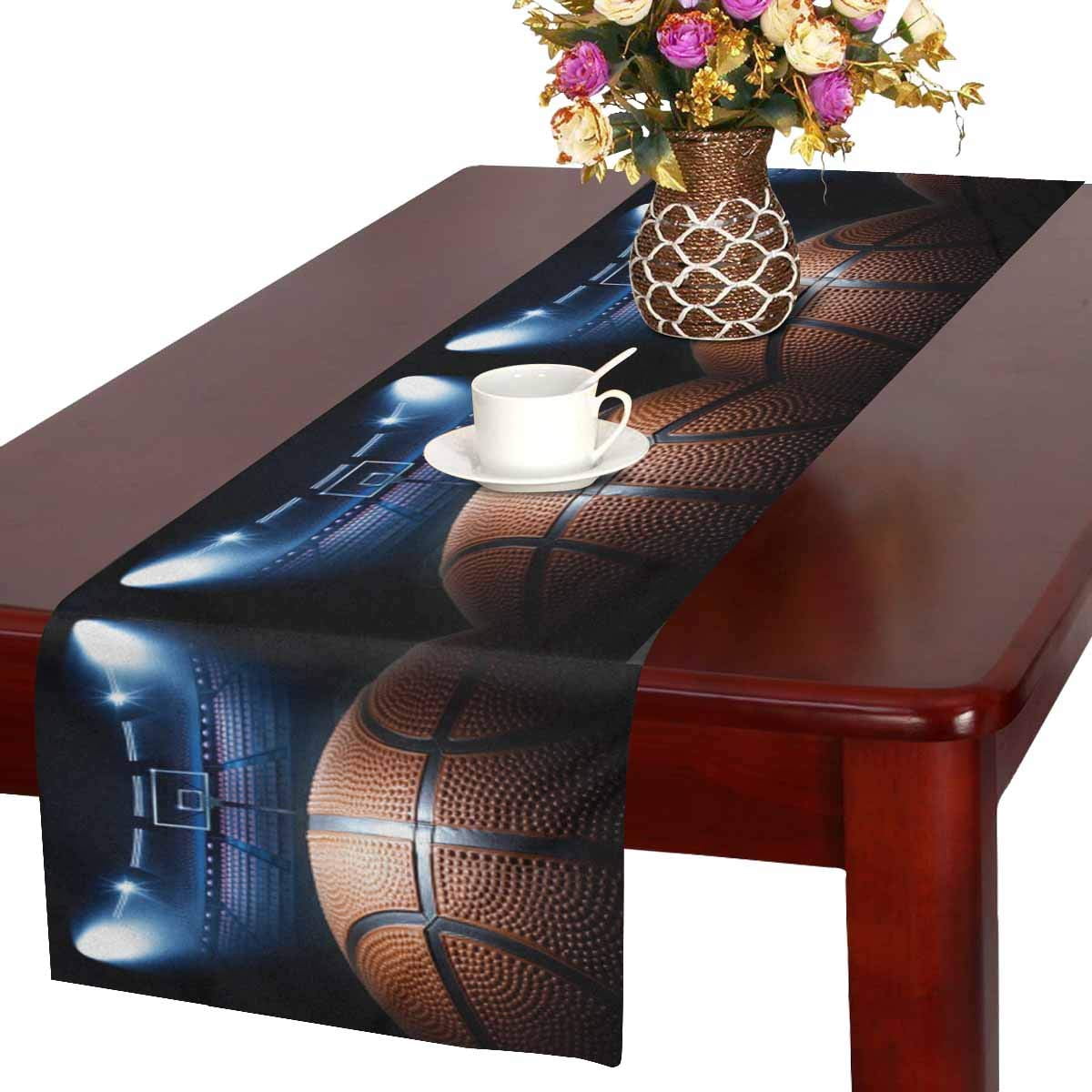 MKHERT Cool Basketball Arena Table Runner Home Decor for Wedding ...