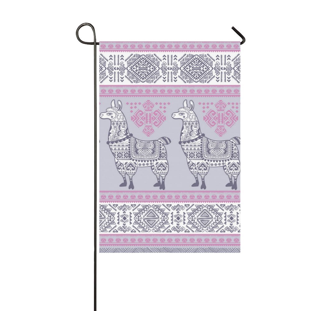 MKHERT Cute Alpaca Llama Garden Flag Outdoor Flag 12x18 inch - Walmart.com