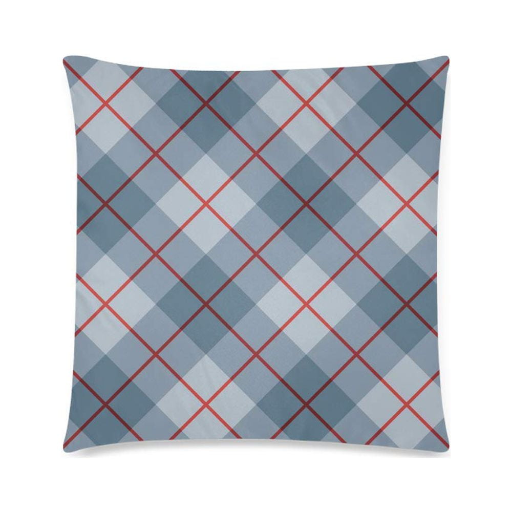 MKHERT Diagonal Plaid Pattern Pillow Covers Pillowcase Throw Pillows ...