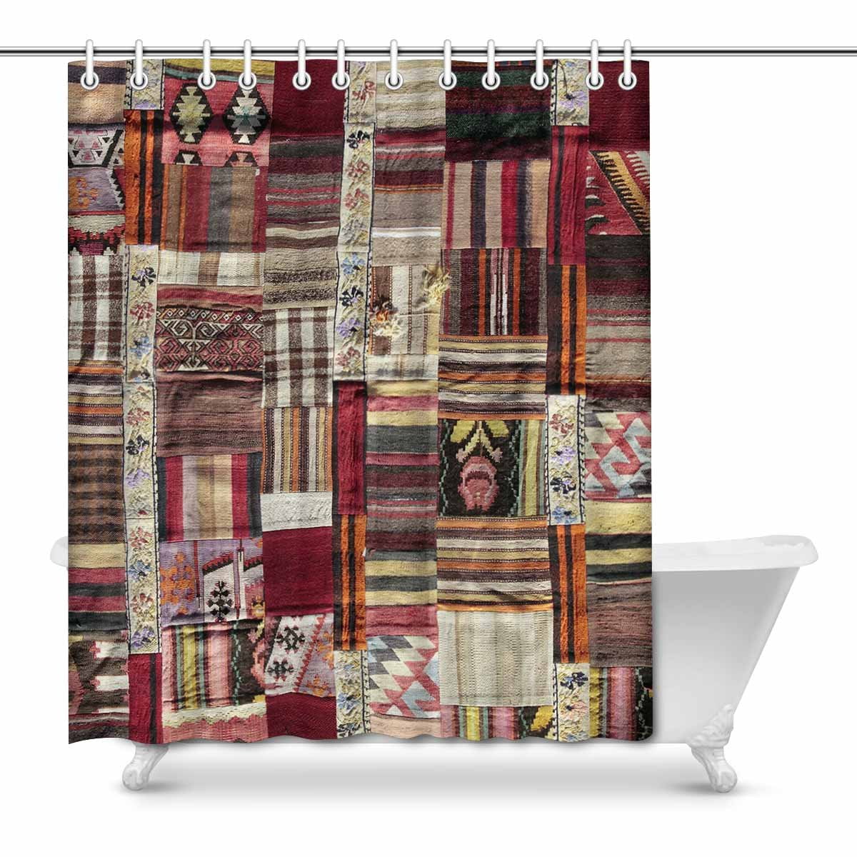 MKHERT Ethnic Patchwork of Tribal Aztec Turkish Design Waterproof ...