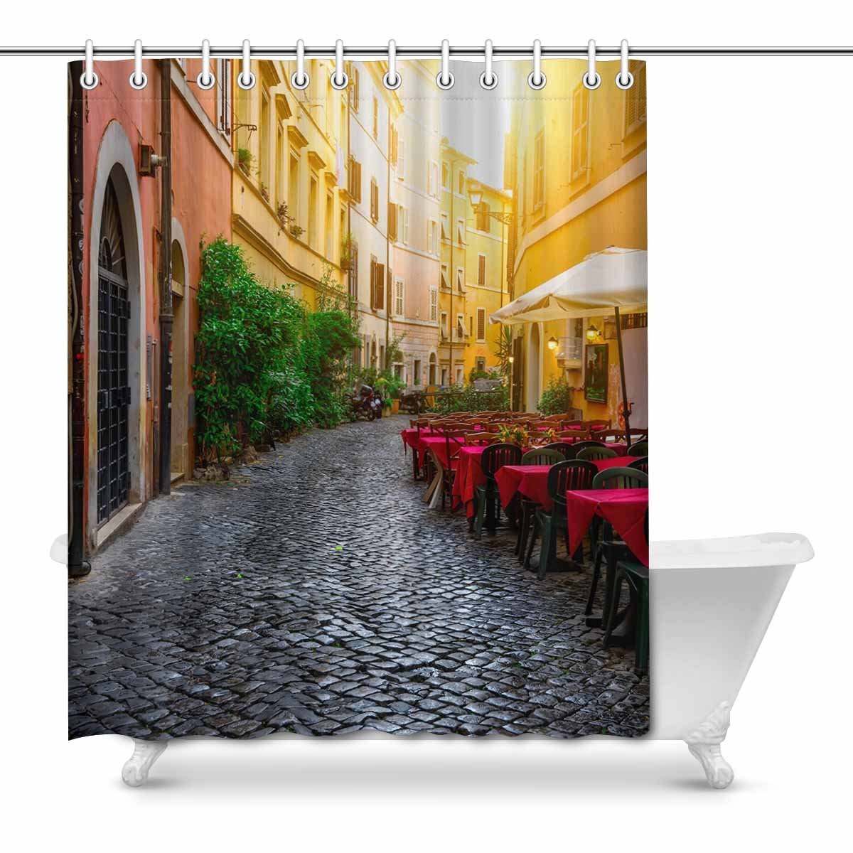 MKHERT European Italian City Cozy Old Street Courtyard in Rome House ...