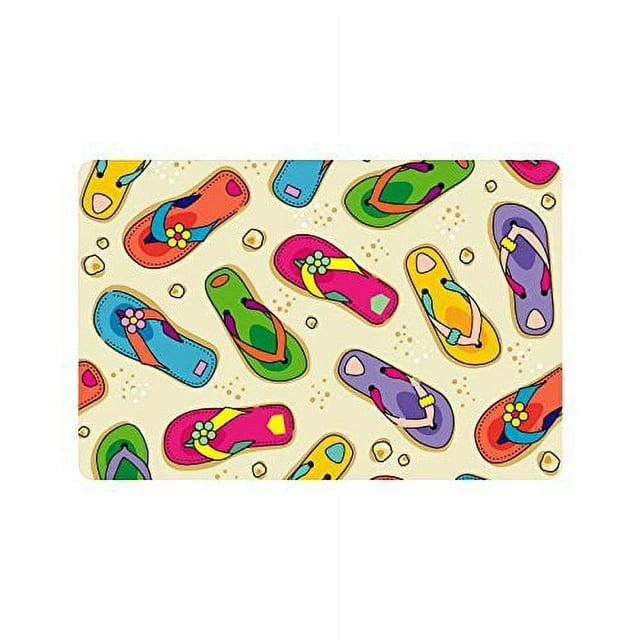 MKHERT Flip-flops And Beach Sand Doormat Rug Home Decor Floor Mat Bath ...
