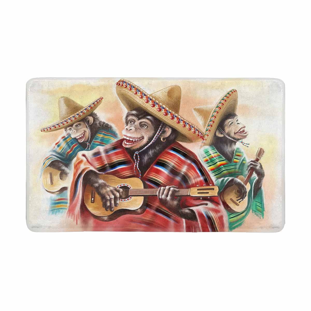 MKHERT Funny Monkeys in Mexican Traditional Dress Playing Guitar ...
